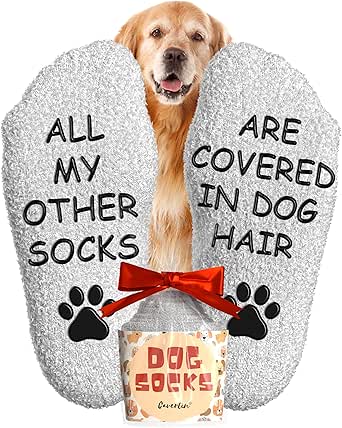 Amazon.com: Cavertin Fuzzy Dog Socks with Gift Packaging, Dog Gifts for ...