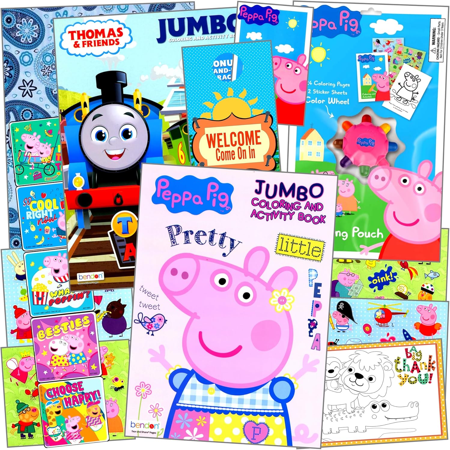 Amazon.com: Peppa Pig Activity Set - Includes Thomas The Train & Peppa ...