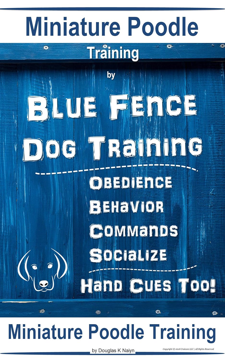 Miniature Poodle By Blue Fence | Dog Training, Obedience – Behavior ...