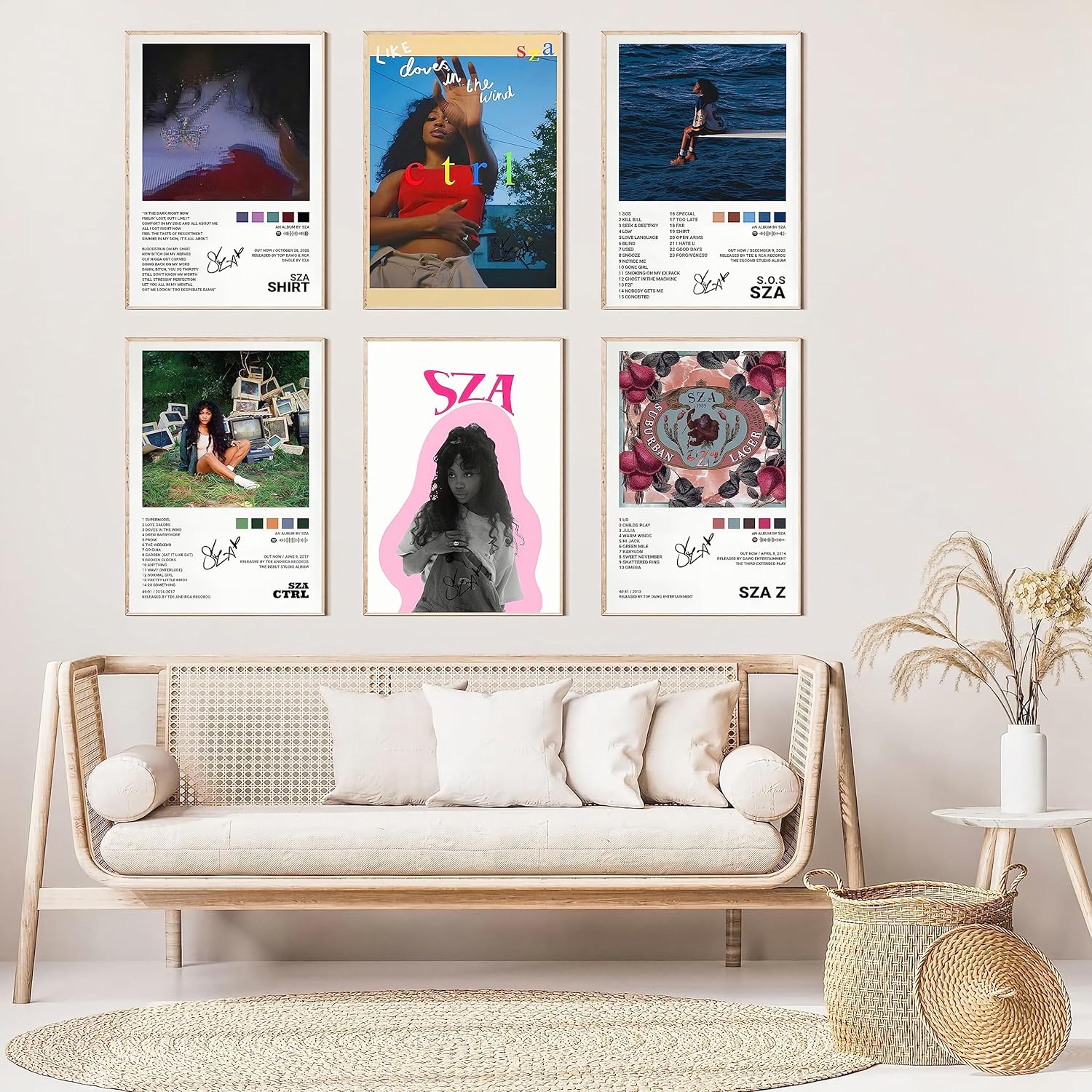 Amazon.com: ZONTO SZA Posters for Room Aesthetic Ctrl SOS SZA Poster R ...