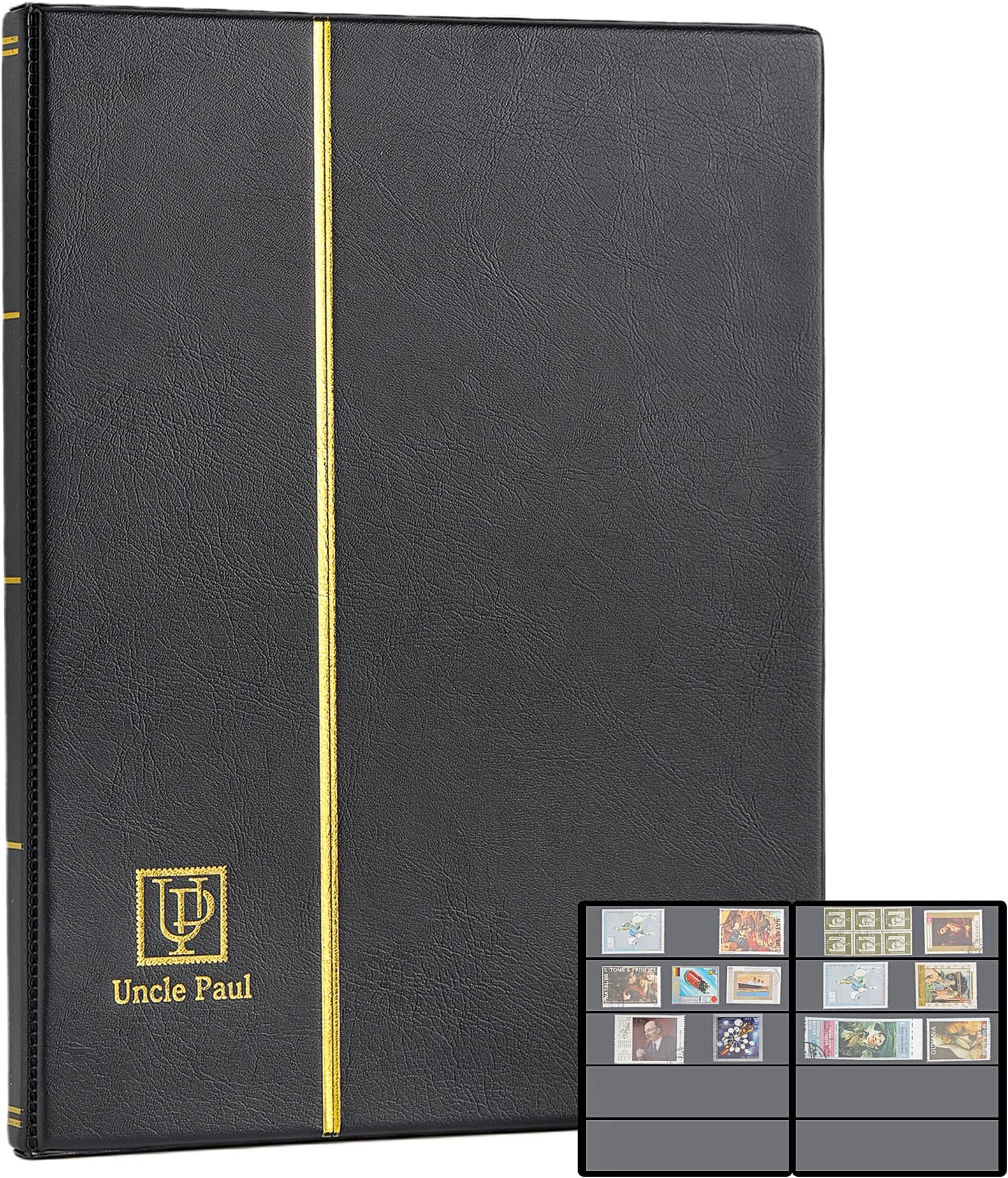 Amazon.com: Gersoniel Stamp Collection Album Pages, 20 Sheets, 5 Row ...