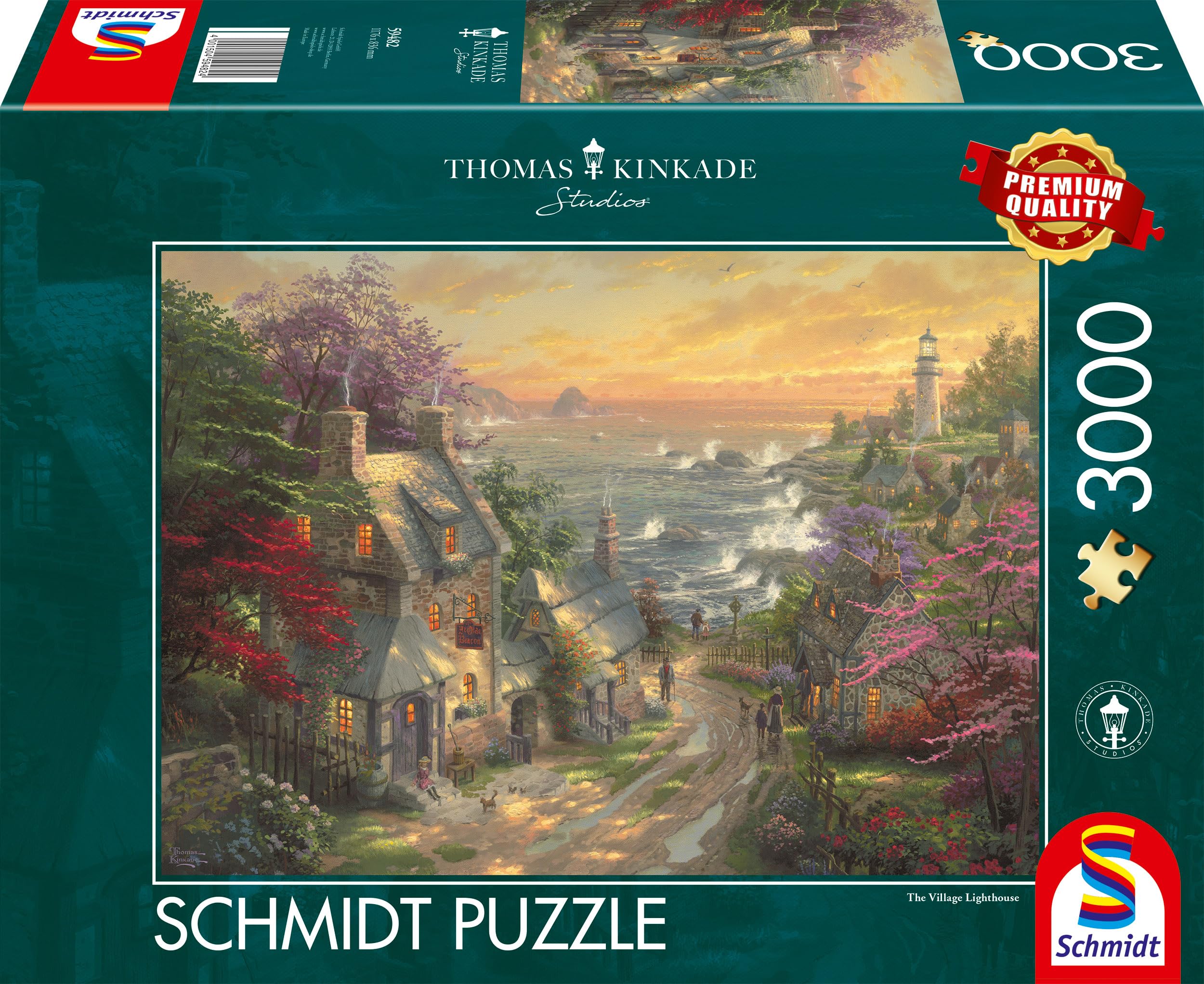 Schmidt 3000 Pieces Thomas Kinkade Jigsaw Puzzle, Multi-Colored, 118 cm ...
