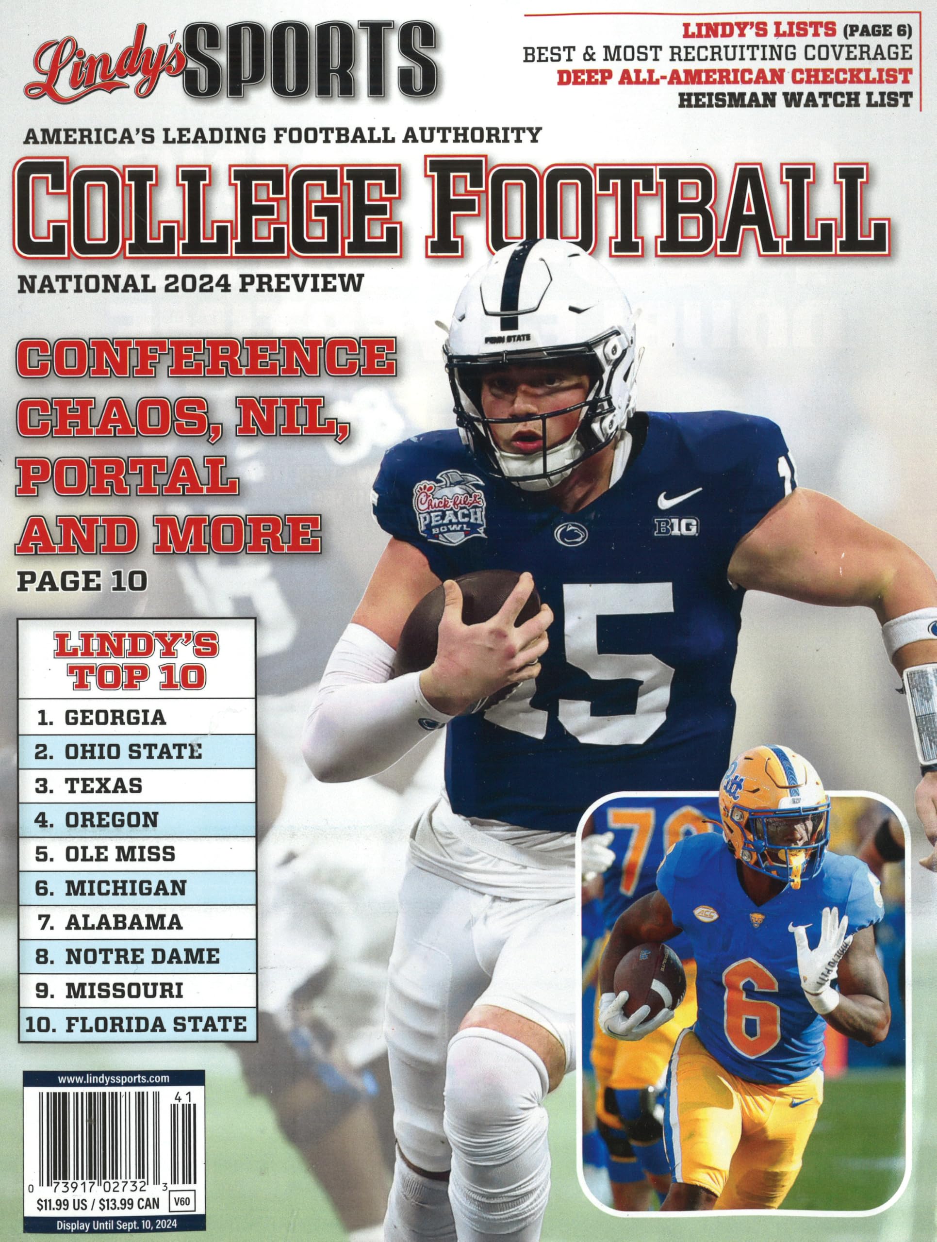 LINDY'S COLLEGE FOOTBALL NATIONAL PREVIEW 2024 (COVERS VARY): Lindy's ...