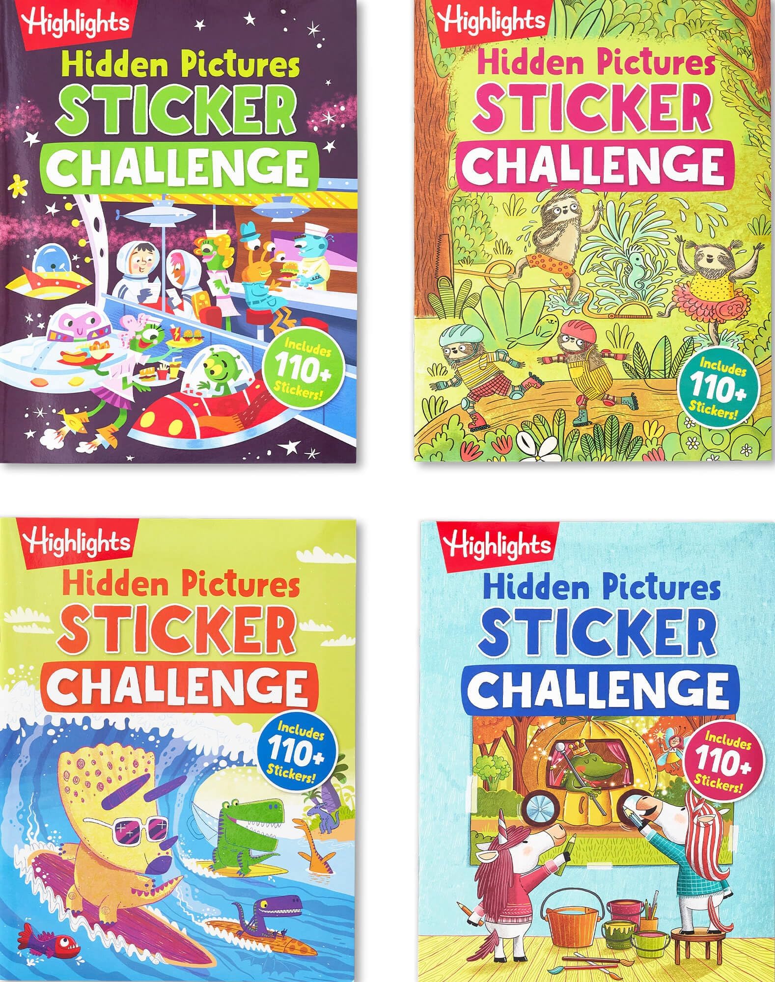 Amazon.com: Highlights Hidden Pictures Sticker Challenge Books for Kids ...