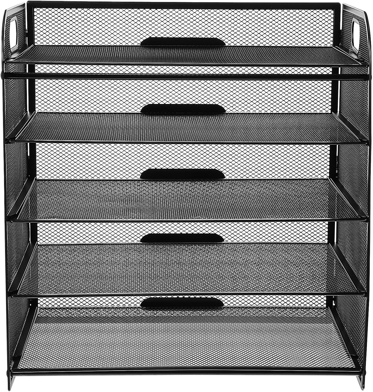 Amazon.com: MAGICLULU 5-Tier Mesh Desk Organizer Mesh File Holder ...