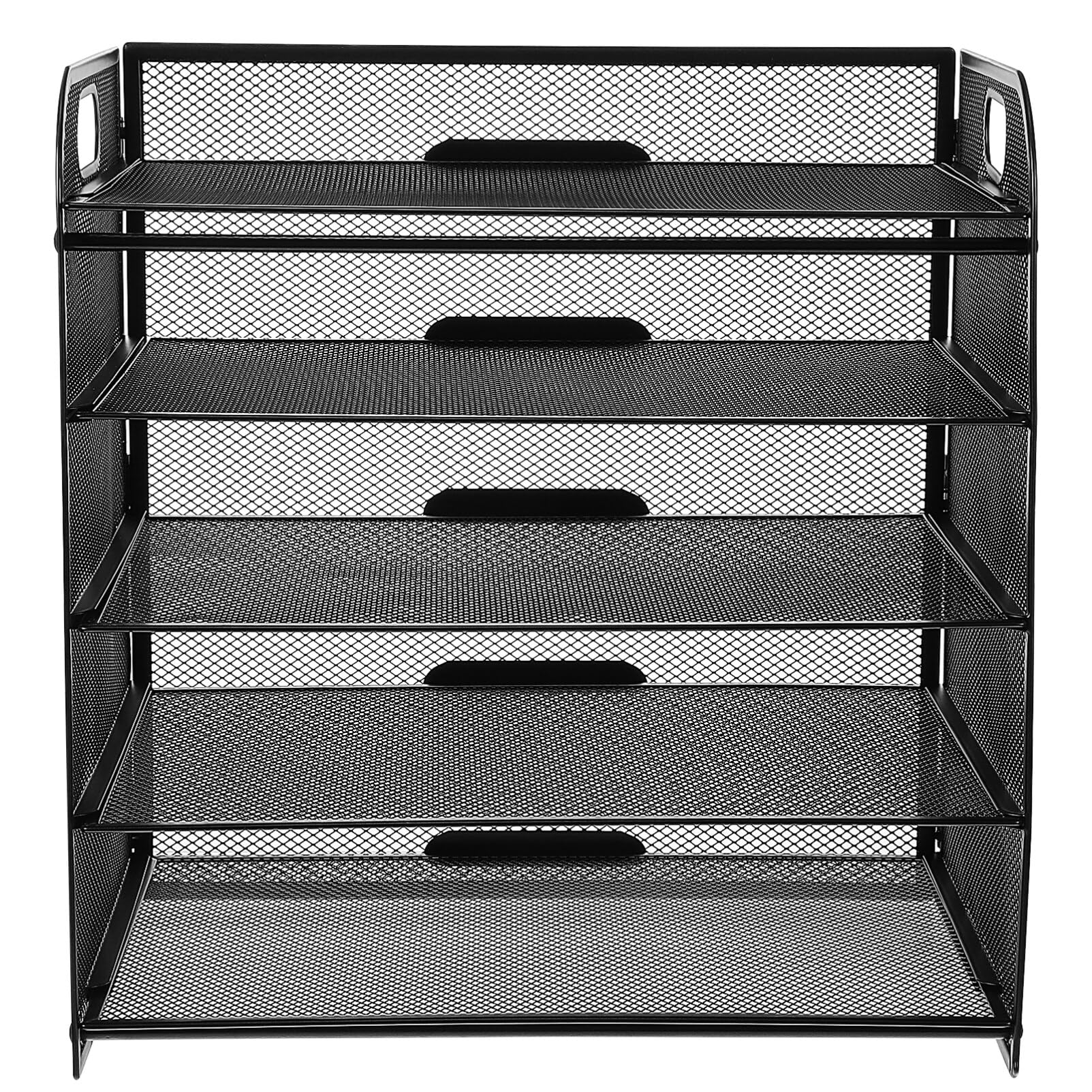 Amazon.com: MAGICLULU 5-Tier Mesh Desk Organizer Mesh File Holder ...