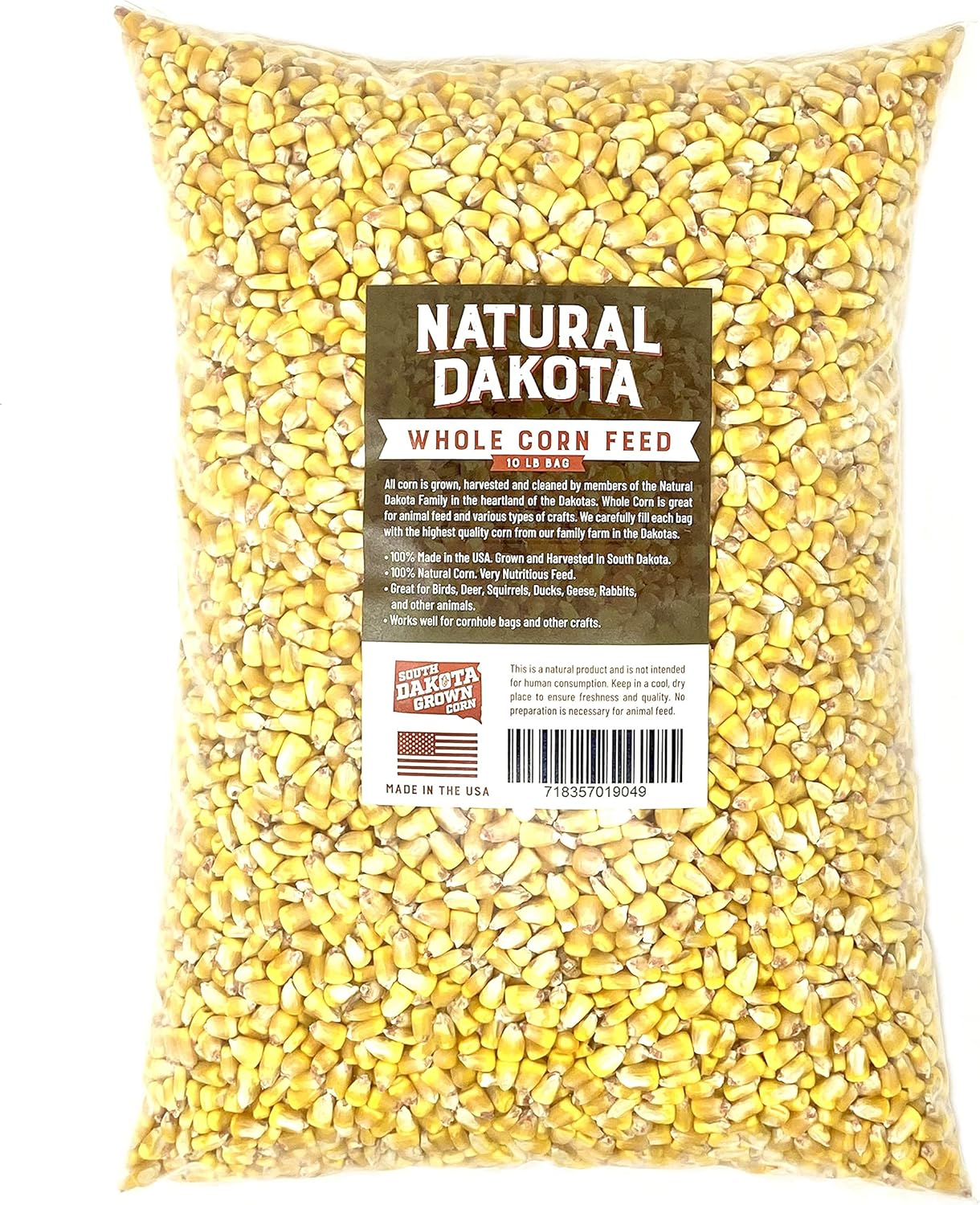 Amazon.com: Natural Dakota Whole Corn Feed (Birds, Deer, Squirrels ...