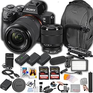 Amazon.com : Sony a7 III Full-Frame Exmor R CMOS BSI Sensor, 24MP Mirrorless Camera w/ 28-70mm ...