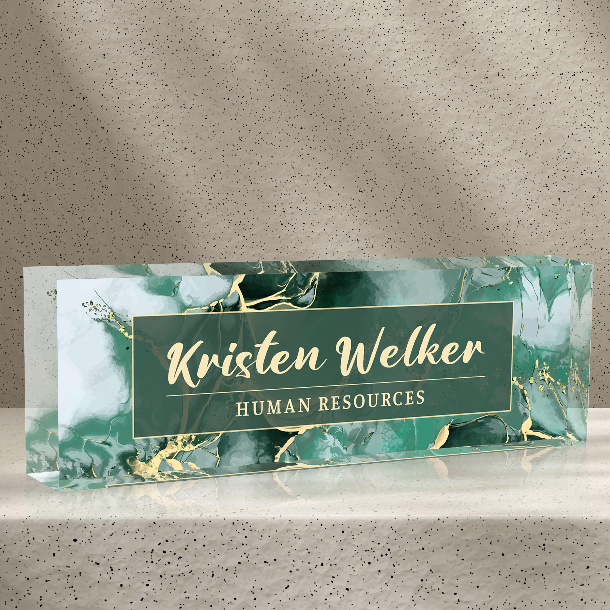 Amazon.com: Office Desk Name Plate Personalized, Custom Name Plates for ...