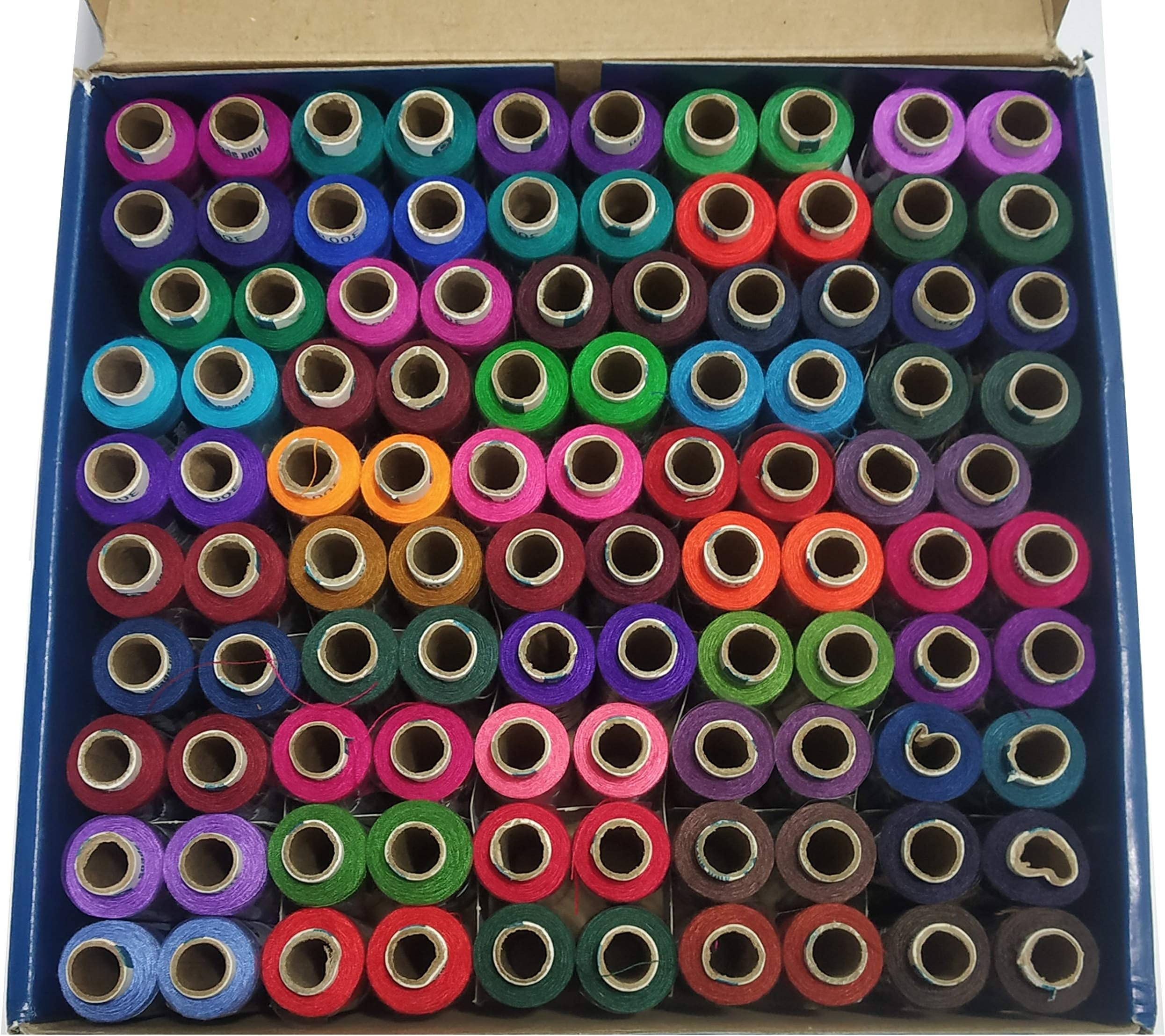 DK Threads 2 PLY Polyester Sewing Thread Assorted Thread Box ...