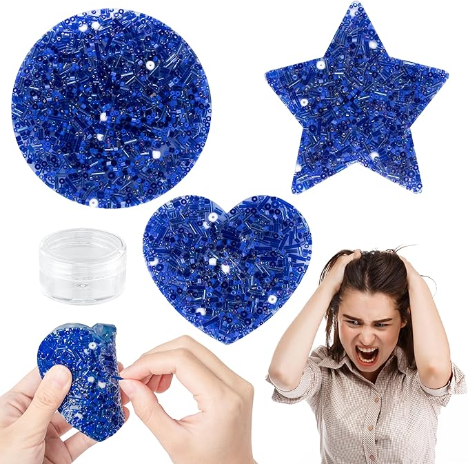 Amazon.com: GerdfeiTawtab Blue Skin Picking Fidget Toys - 4Pcs Star ...