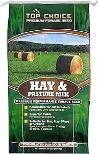 Amazon.com : Top Choice 100432 Hay and Pasture Mix 2 Bag, 25-Pound ...
