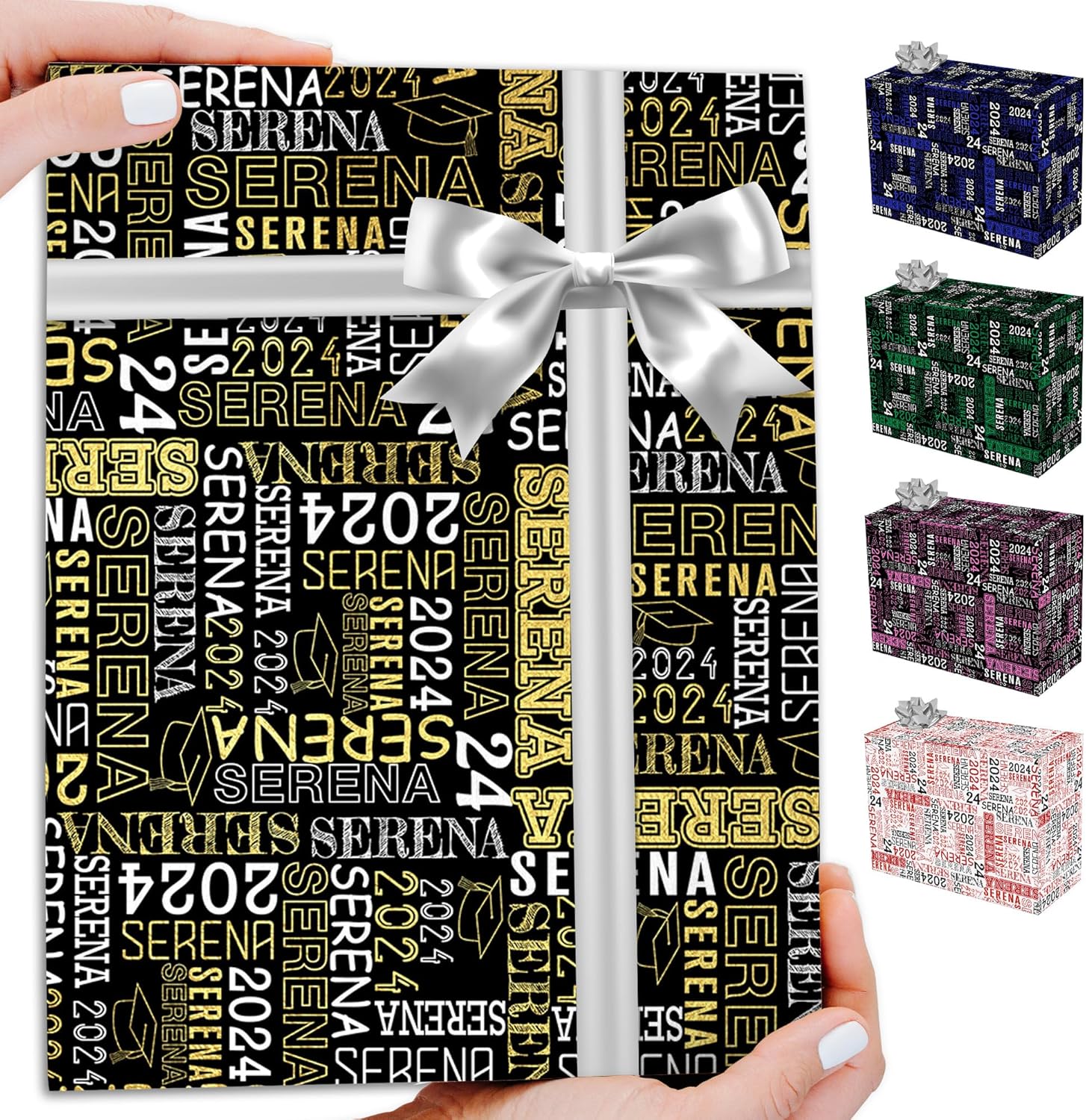 Amazon.com: YESCUSTOM Personalized Graduation Wrapping Paper, 58""x23 ...