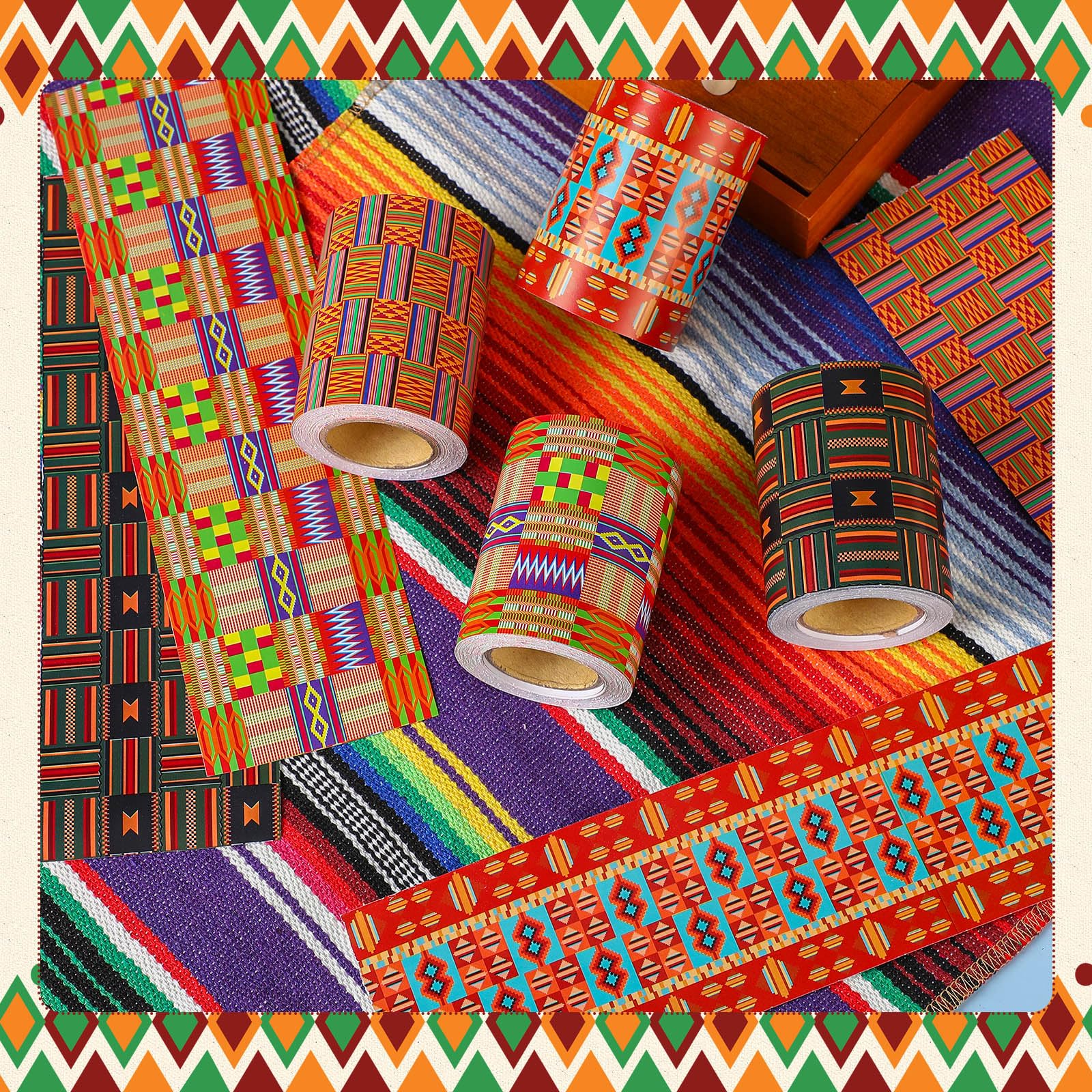 Snapklik.com : 4 Rolls 131 Ft Africa American Bulletin Board Borders ...