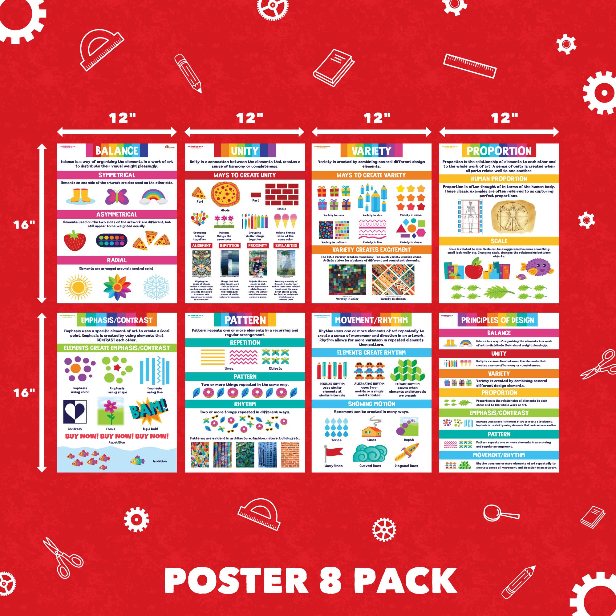 Snapklik.com : Sproutbrite Art Posters Elements Of Art Principles Of ...