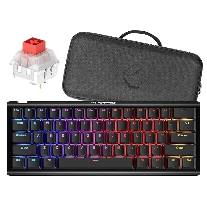 Buy KINESIS Gaming TKO Mechanical Keyboard | Linear Red Switches | 60% ...