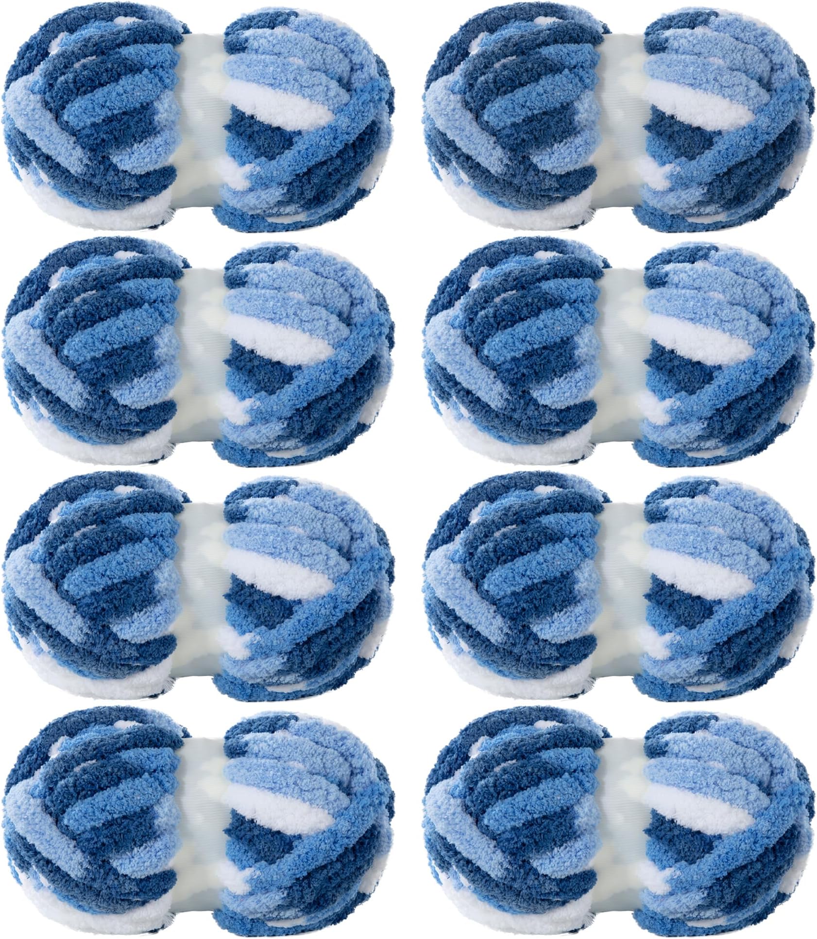 Amazon.com: MABOZOO Assorted Chunky Yarn for Crocheting 8 Pack,Fluffy ...