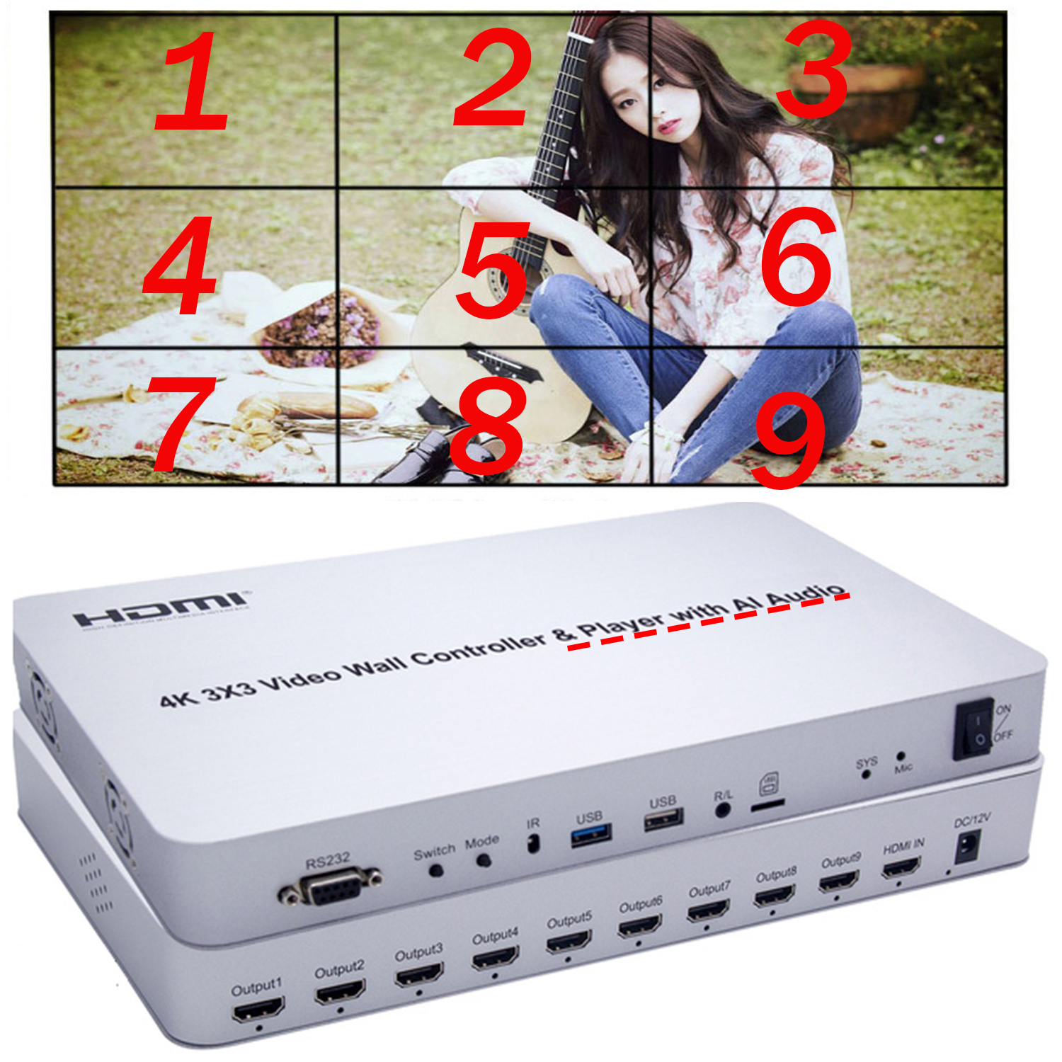 Watch 3x3 Video Wall Controller with Media Player on Amazon Live