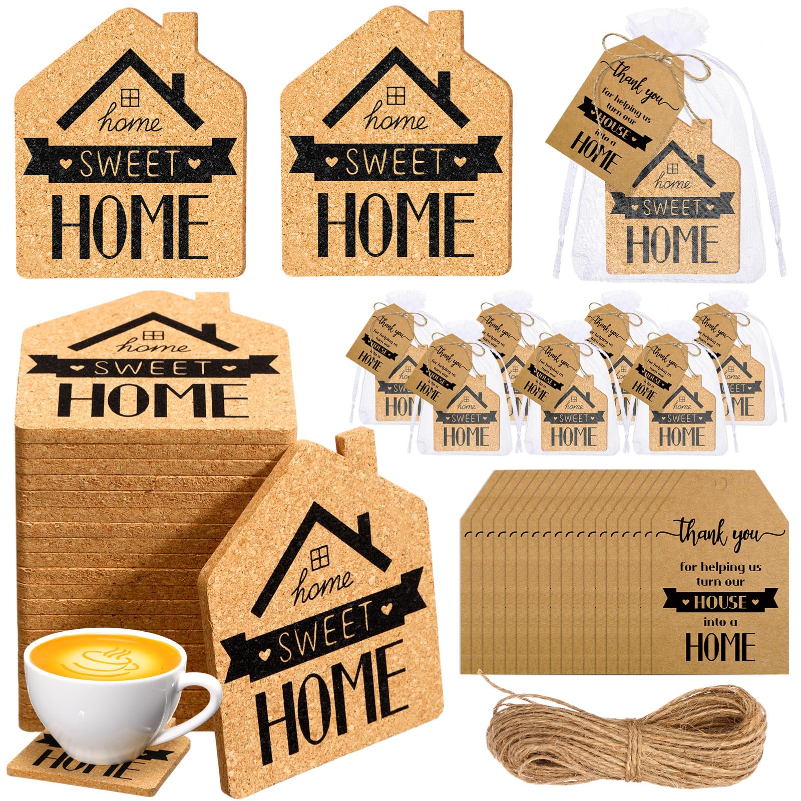 Amazon.com | Hushee 25 Sets Housewarming Party Favors Sweet Home ...