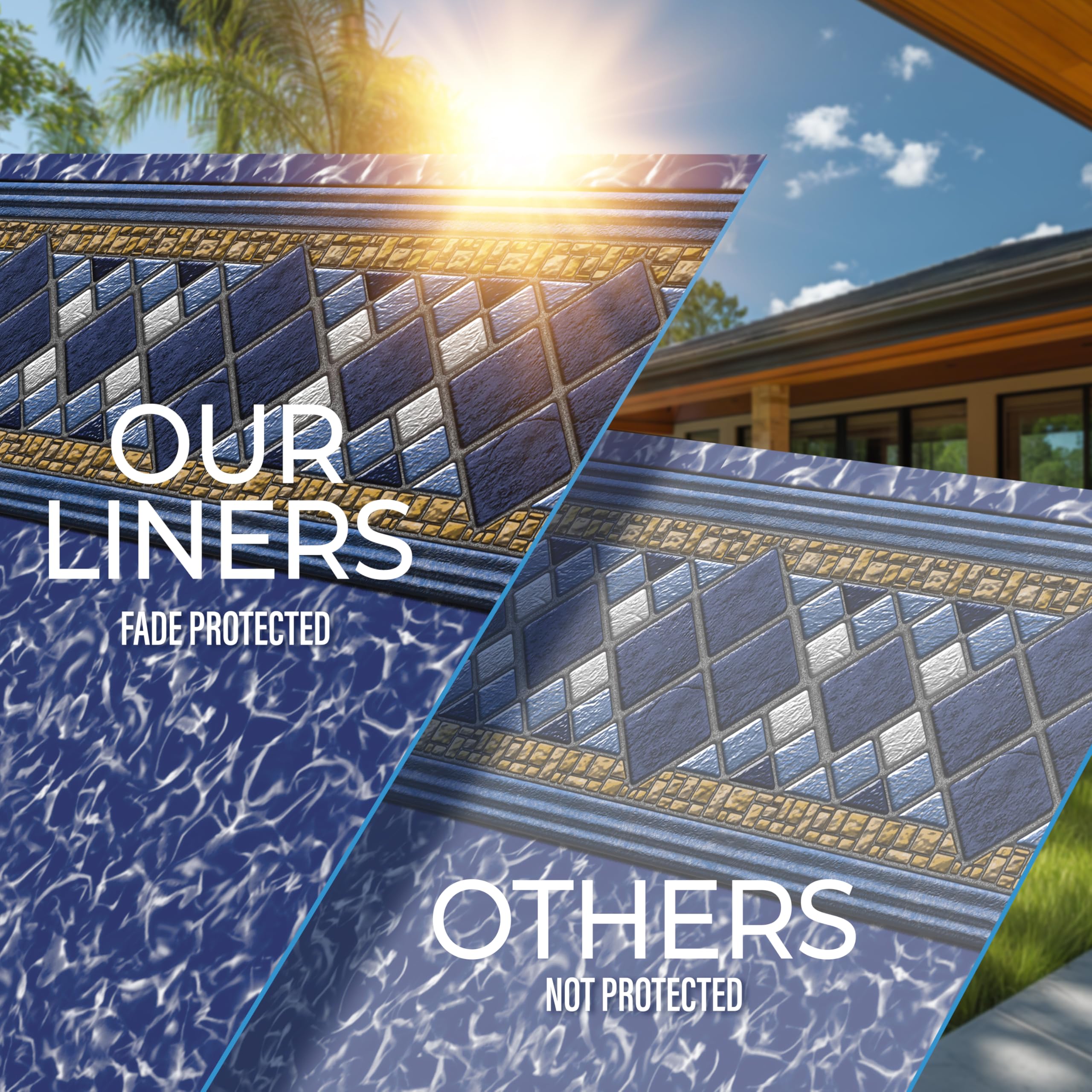 Snapklik.com : Shop Square 24 Foot Round Pool Liner For Above Ground ...