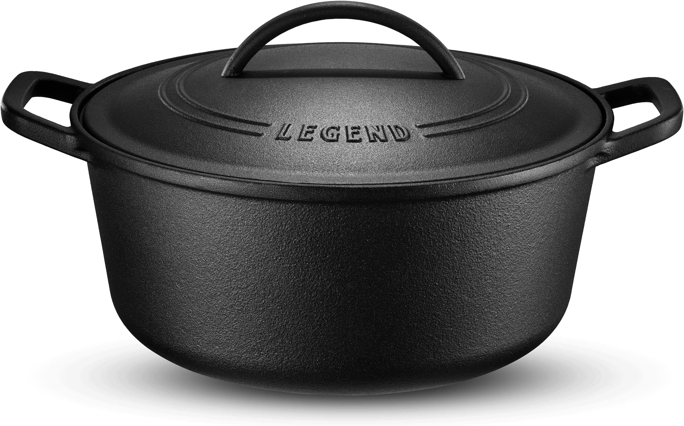 Amazon.com: Lodge Logic L10DOL3 7 Quart Cast Iron Self Basting Dutch ...