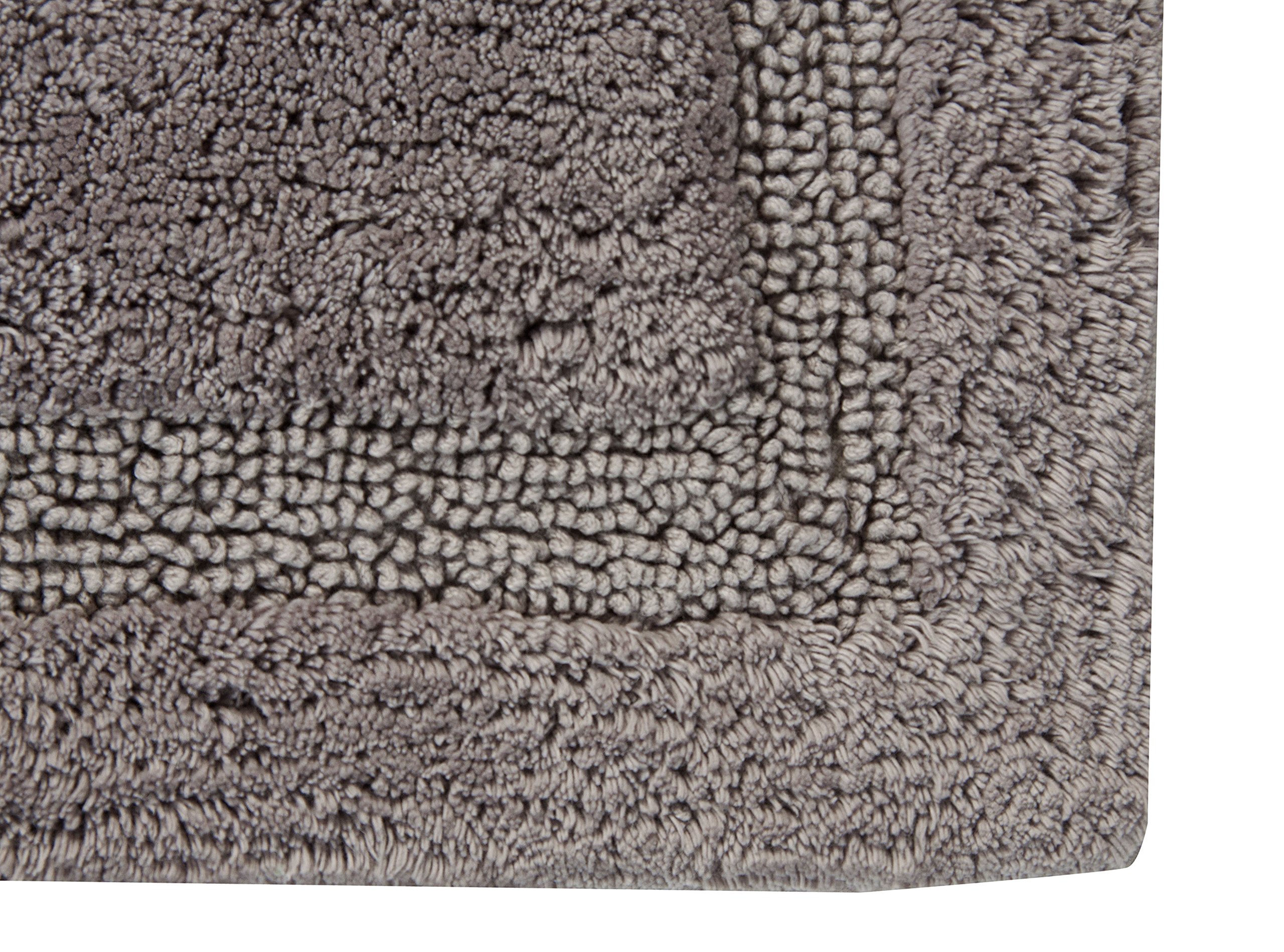 Bath Rug 100% Soft Cotton, Size 36x24 Inch, Latex Spray Non-Skid ...