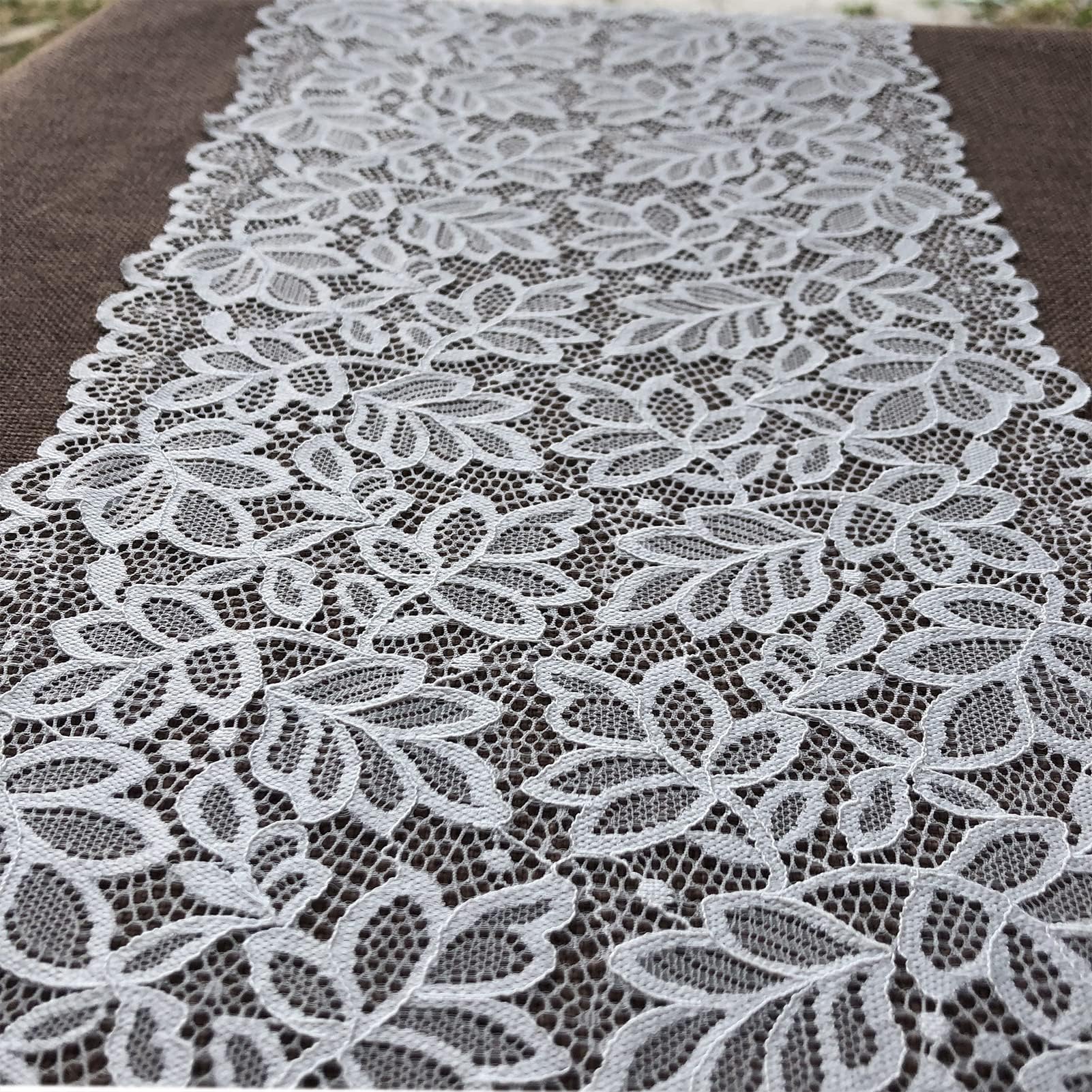 Drain Cleaner Gimlet 8 Inch Wide Stretch Lace Trim - 5 Yards White Lace ...