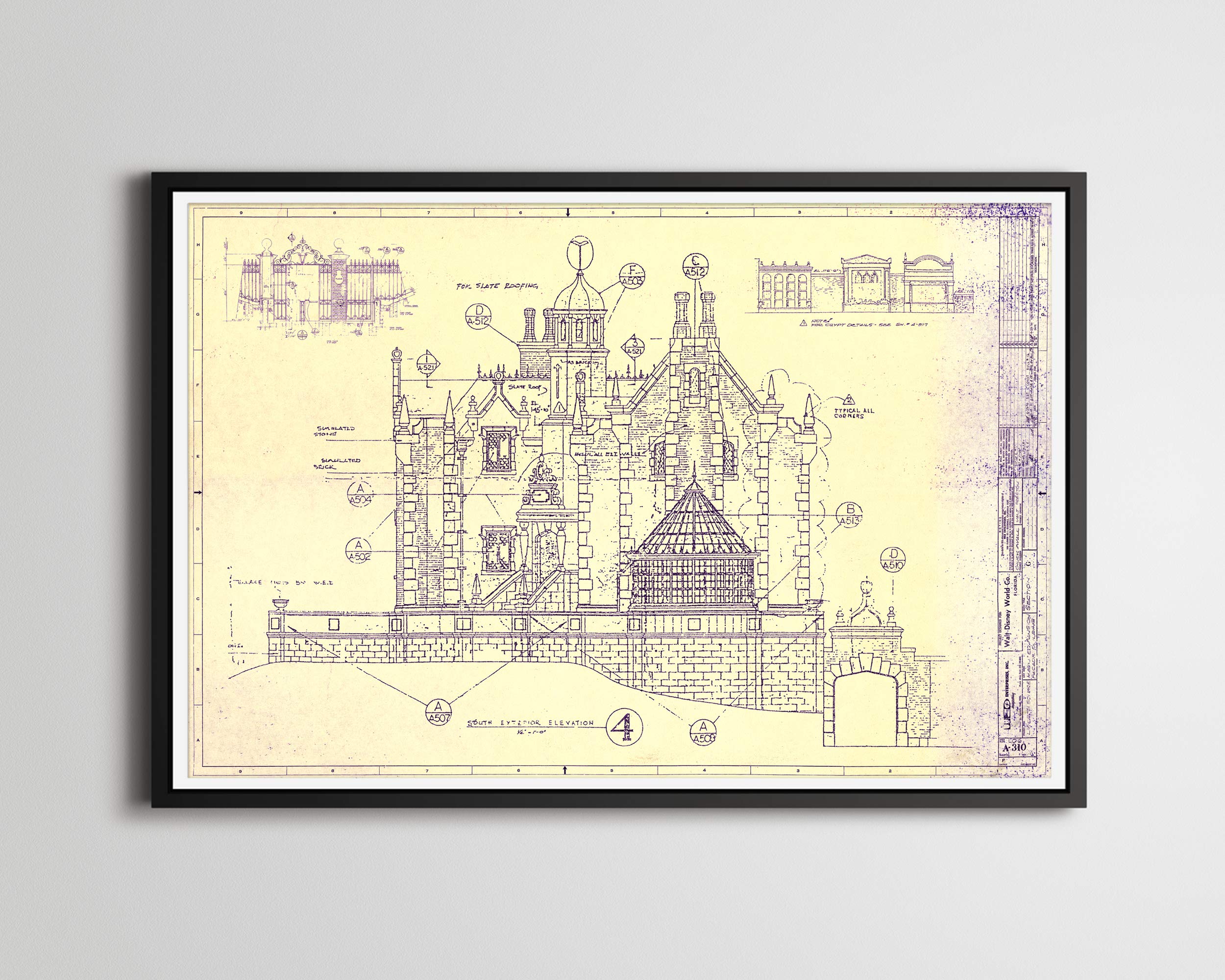 Wdw The Haunted Mansion Blueprints Disney Haunted Mansion History