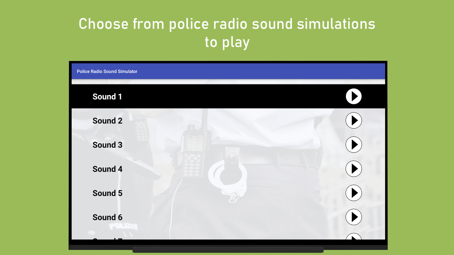 Police Radio Sound Simulator - App on Amazon Appstore