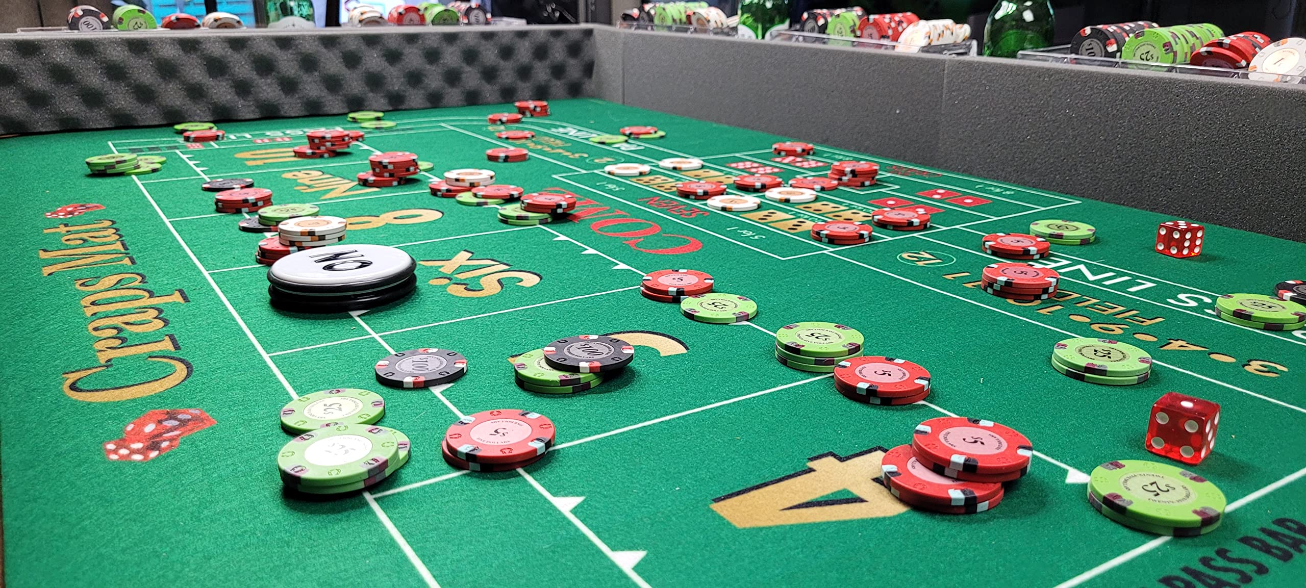 Snapklik.com : Co Dealer Mats Premium Quality Craps Layout- Green ...