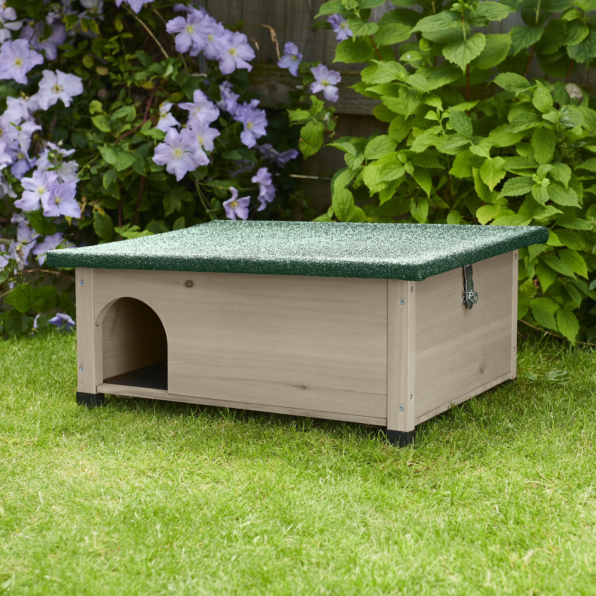 FeelGoodUK Sage Grey Hedgehog House and Hibernation Shelter - Large ...