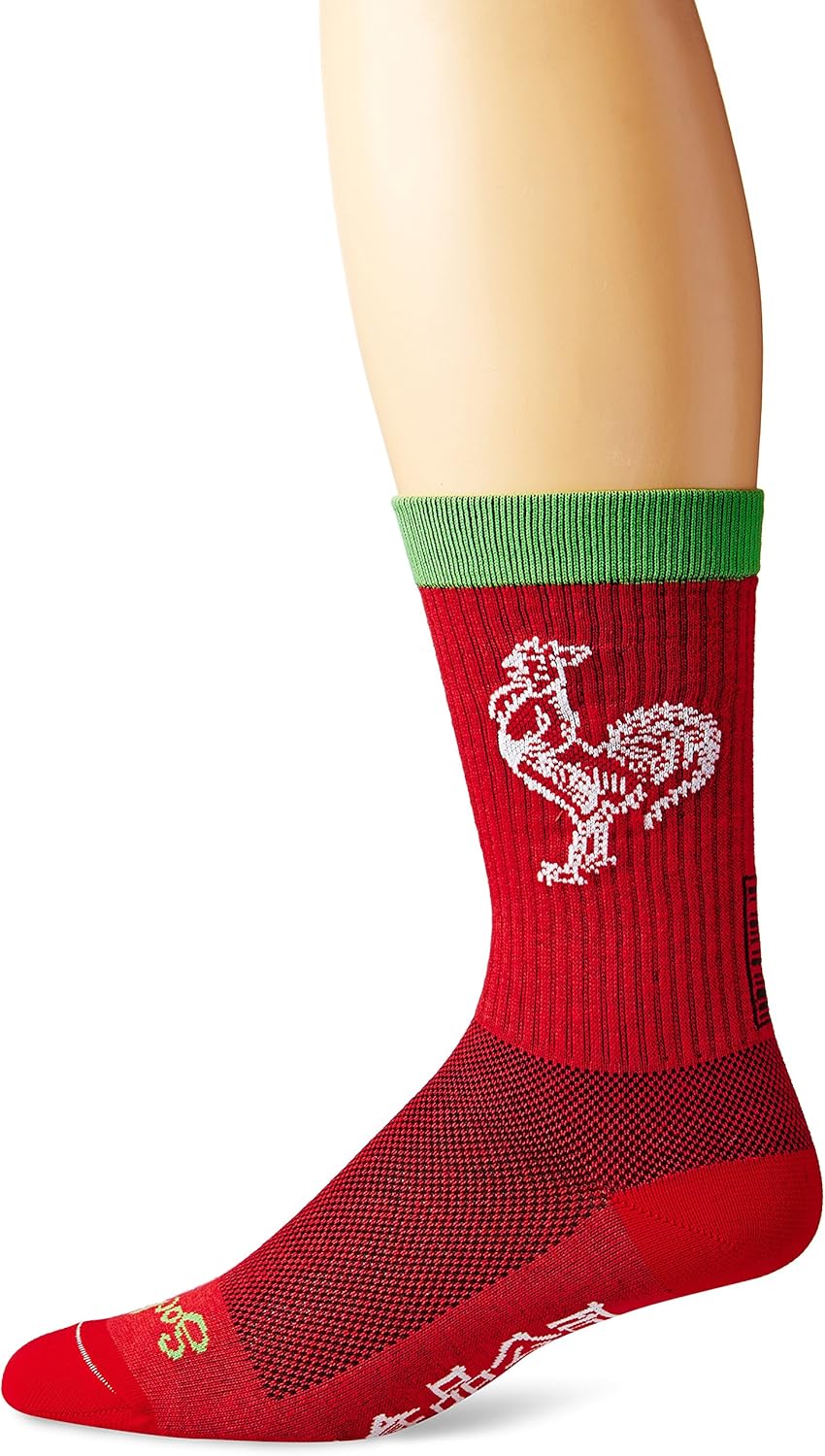 Amazon.com: SockGuy Men's Sriracha Crew Sock, Red, Large/X-Large ...