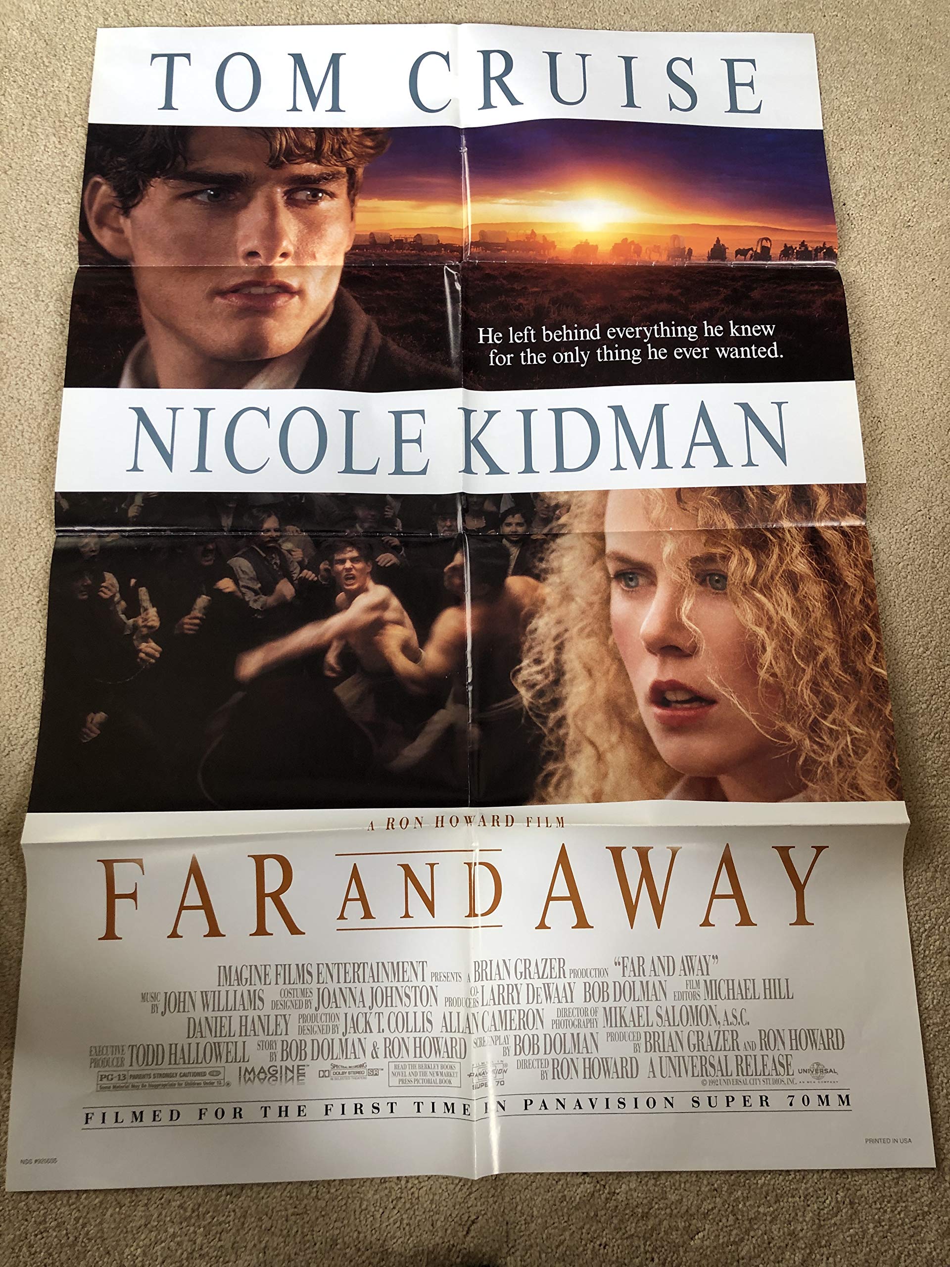 Far And Away Movie Poster Sunday Too Far Away Original UK Quad Film