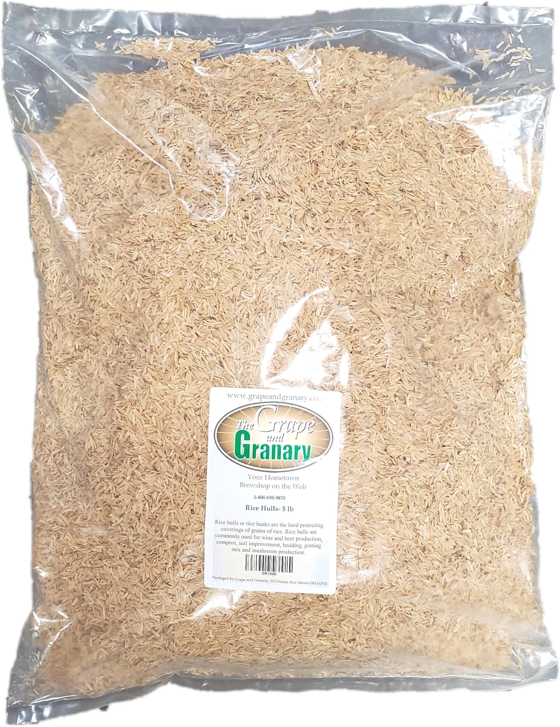 Amazon.com : Grape and Granary Rice Hulls, 5 lb bag : Grocery & Gourmet ...