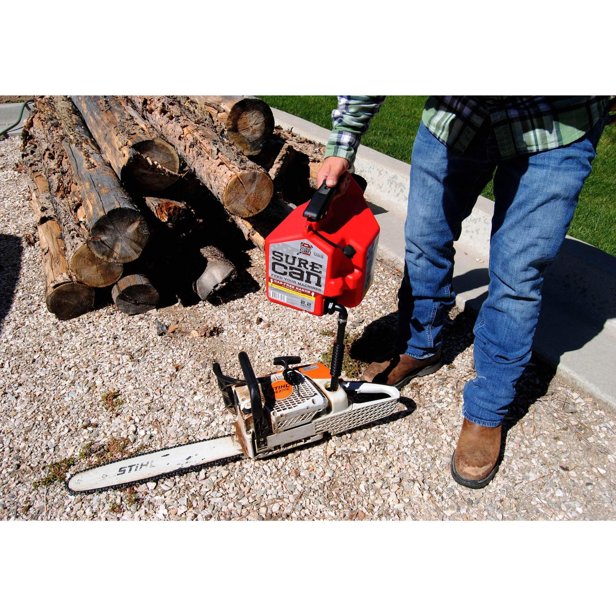 Snapklik.com : SureCan Self Venting Easy Pour 5 & 2.2 Gal Flow Control ...