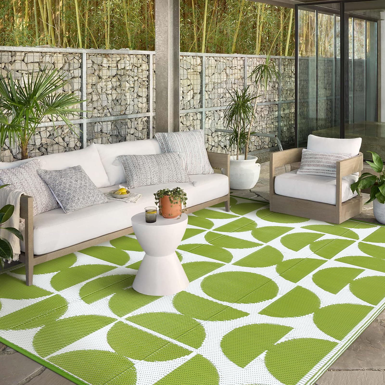 Amazon.com: Wonnitar Outdoor Rugs 8x10 Waterproof Plastic Straw Rug ...