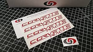 Amazon.com: Corvette Racing Wheel Decals (4-Pack) Engine Caliper Accent ...