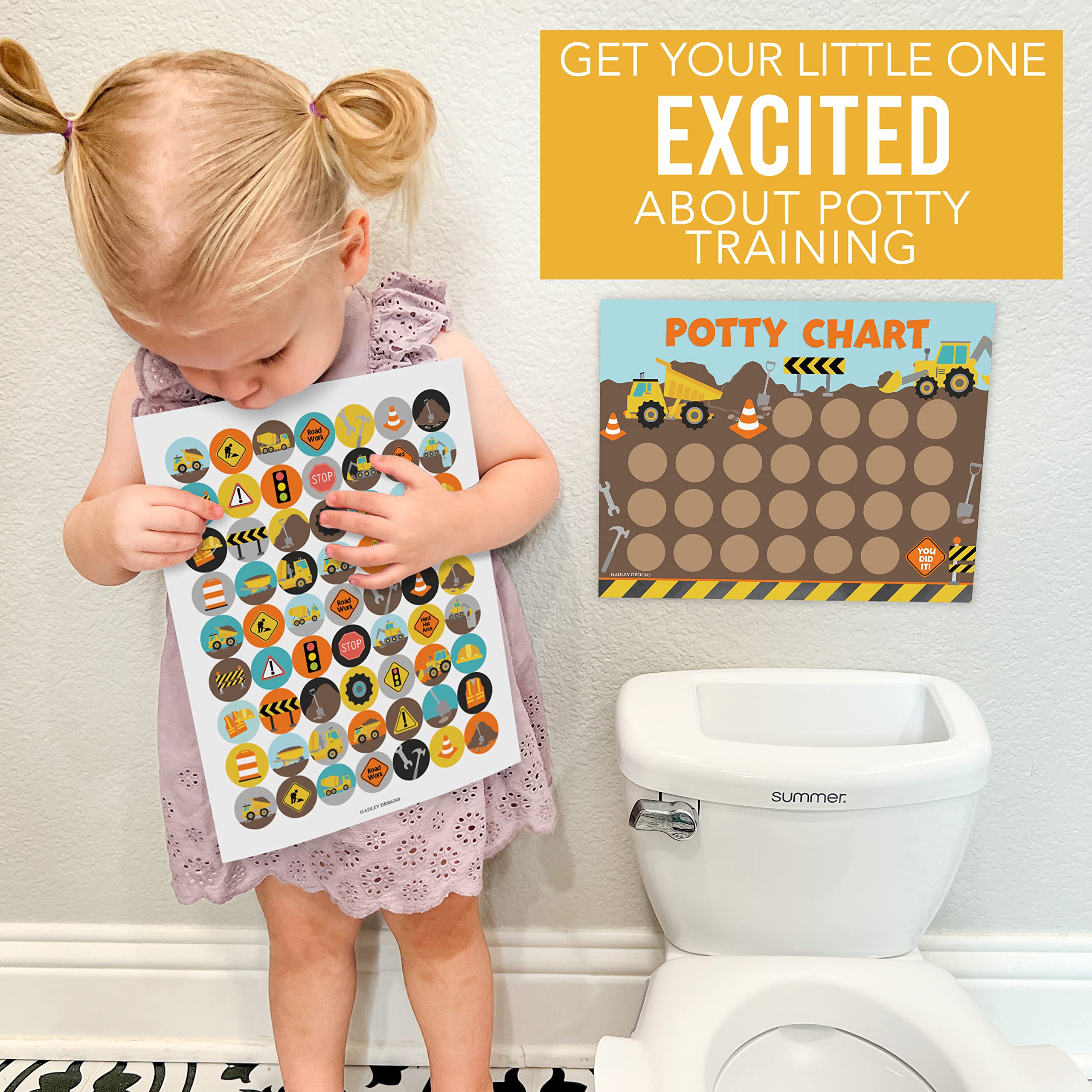 Snapklik.com : Construction Potty Training Chart For Toddlers Boys ...