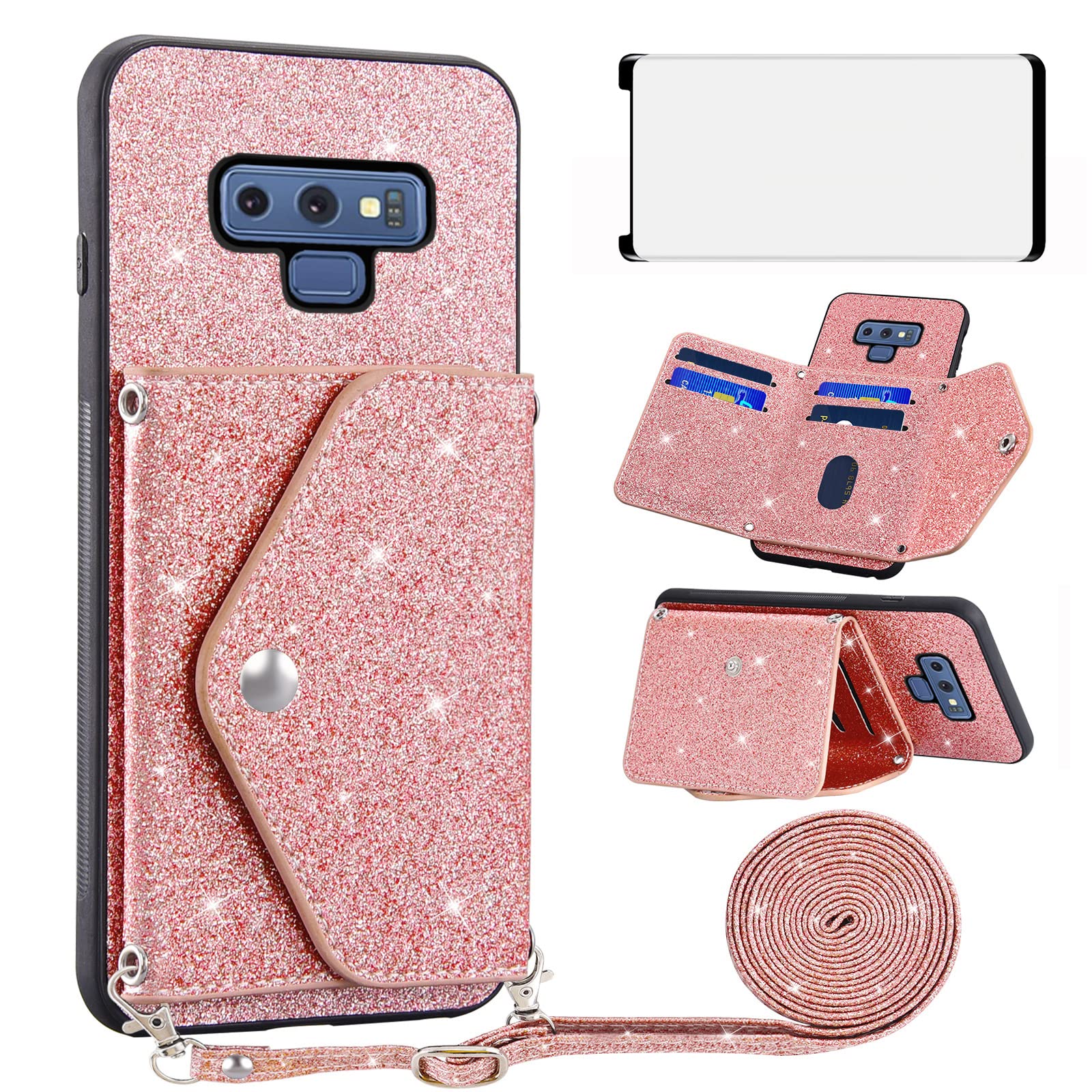 Amazon.com: Asuwish Phone Case for Samsung Galaxy Note 9 Wallet Cover ...