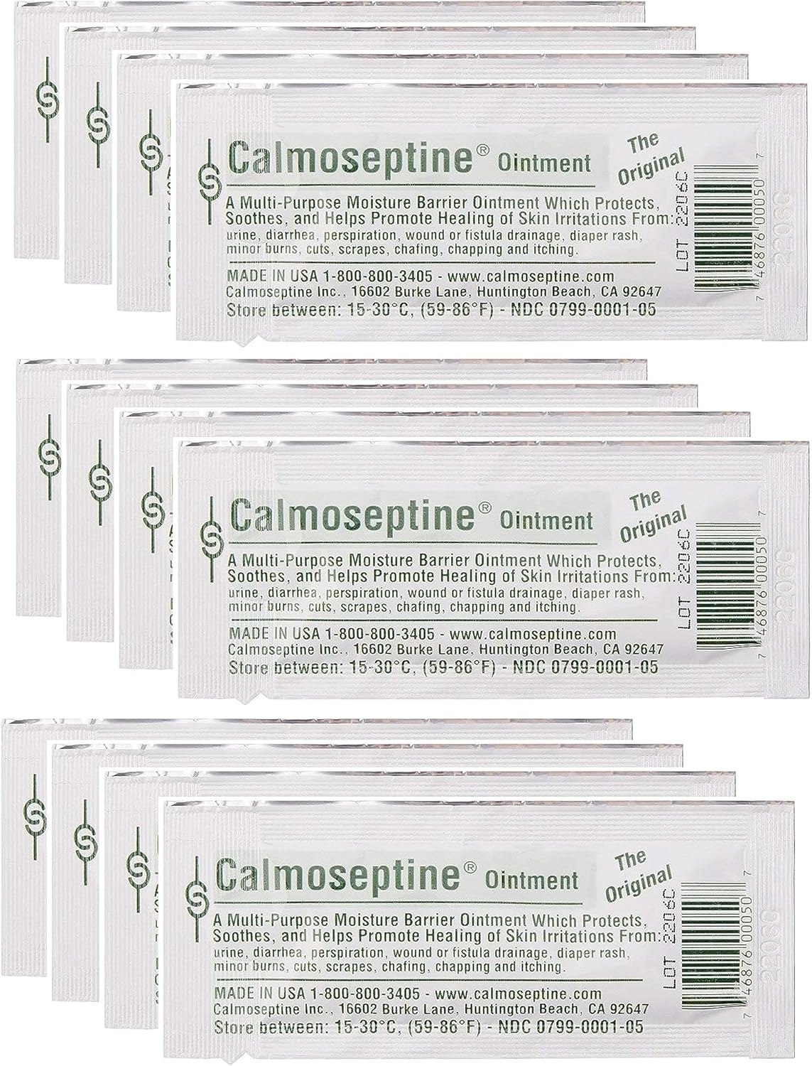 Amazon.com: Calmoseptine Ointment Foil Packets 1/8 Oz 3.5G for Rashes ...