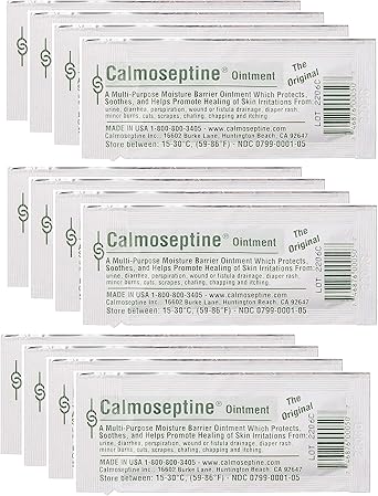 Amazon.com: Calmoseptine Ointment Foil Packets 1/8 Oz 3.5G for Rashes ...