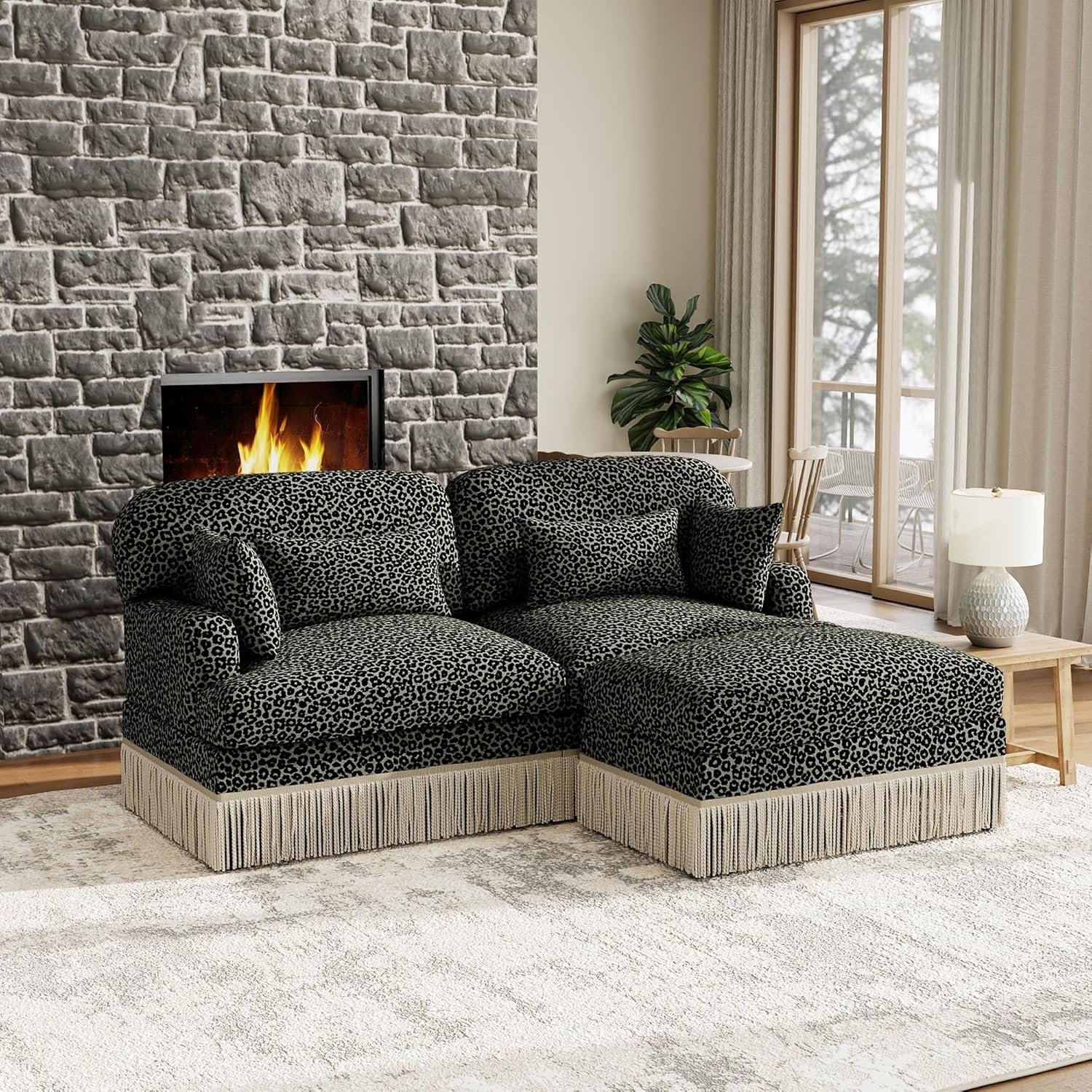 Amazon.com: 69'' Modular Sectional Couch, Cloud Deep Seat Sofa ...