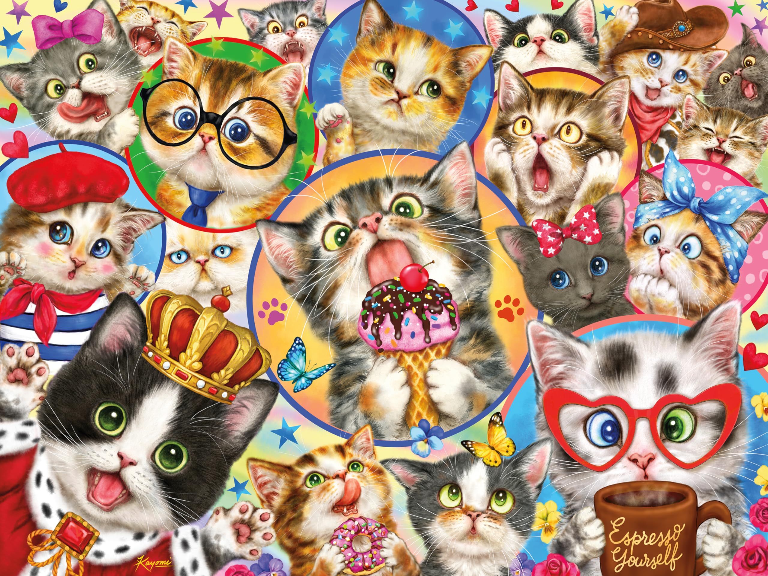 Amazon.com: Ceaco - Character Cats - 500 Piece Jigsaw Puzzle : Toys & Games