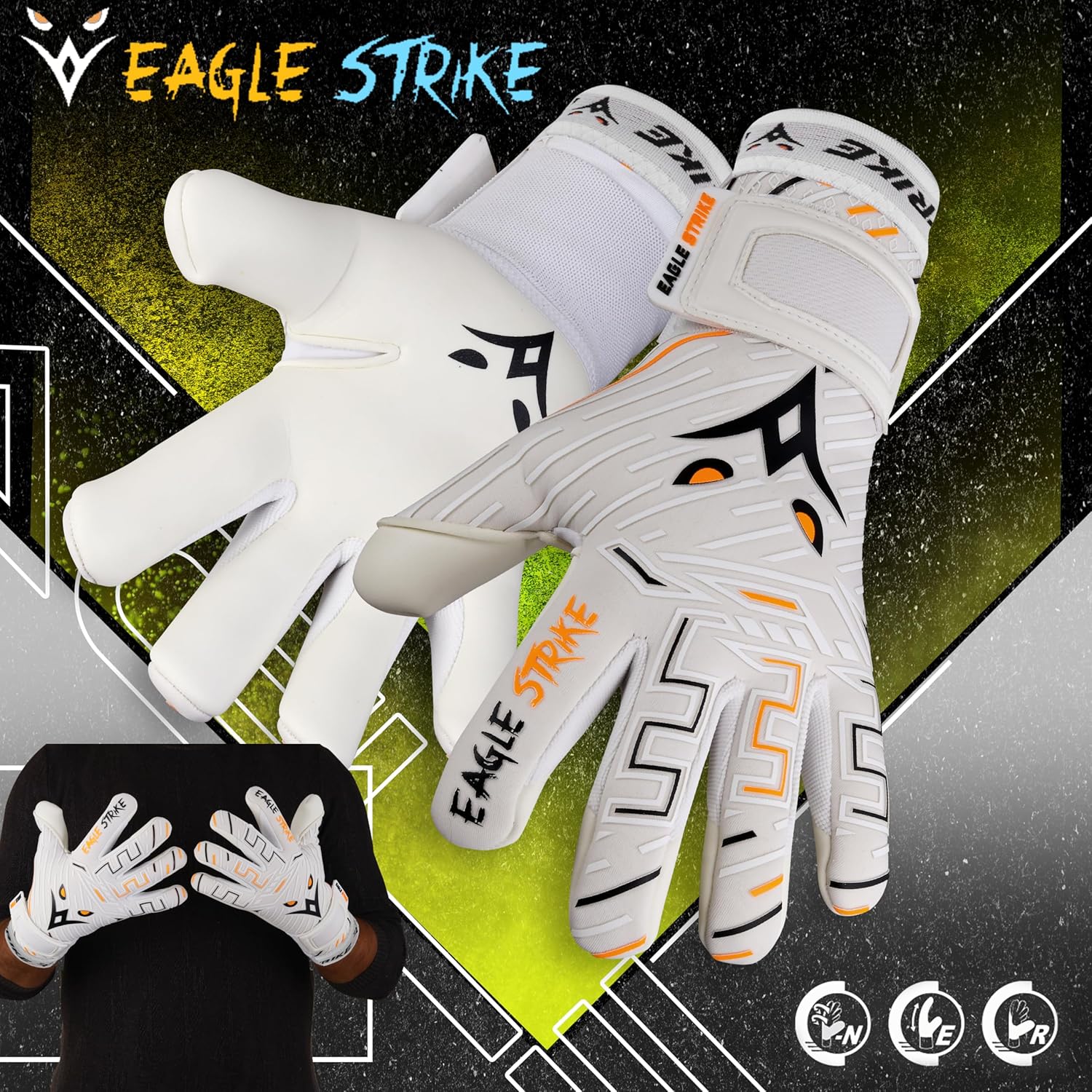 Goalkeeper Goalie Gloves| Soccer Gloves with Wrist Support | Football ...