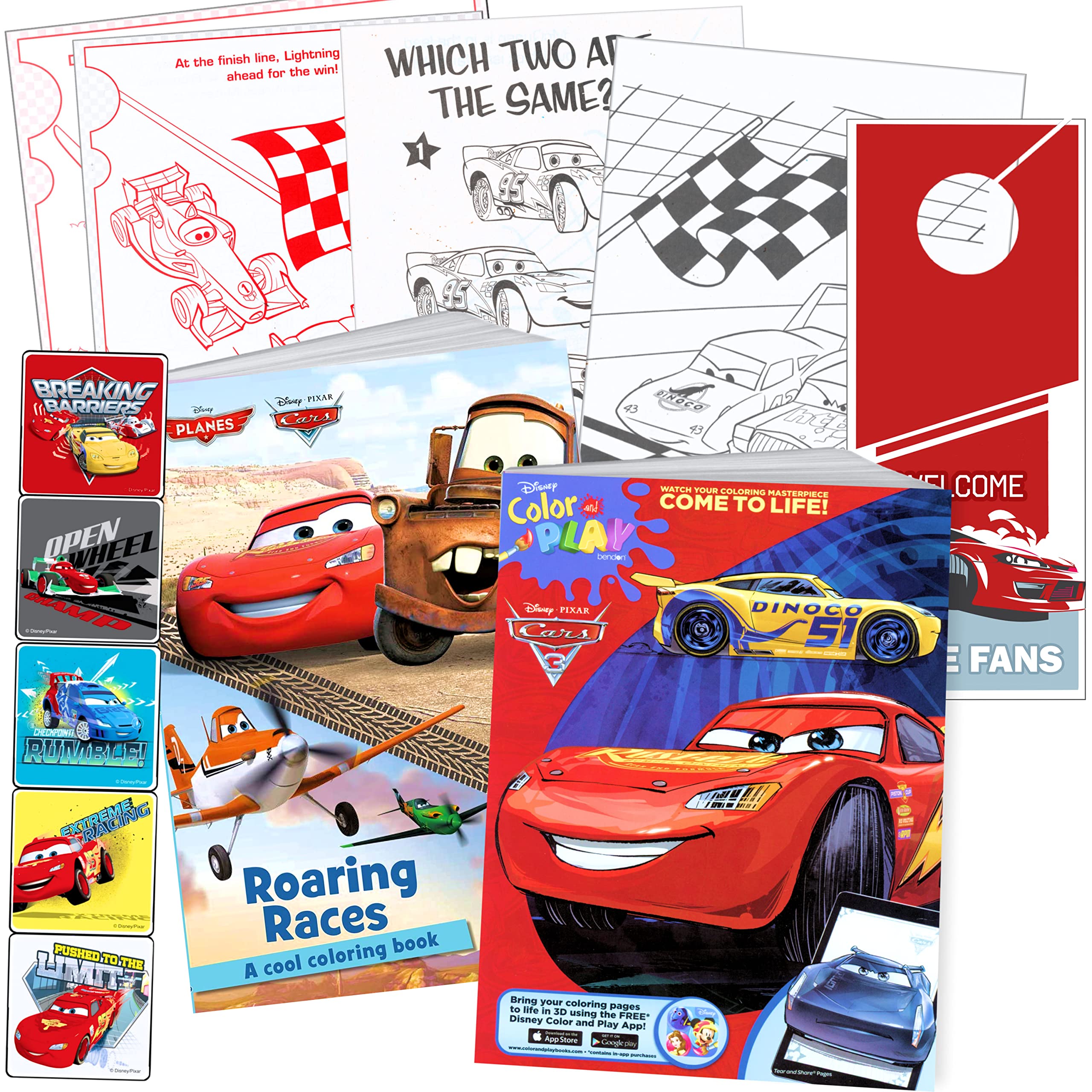 Pixar Cars Characters Coloring Pages