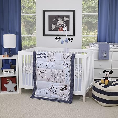 Amazon.com : Disney Amazing Mickey Mouse 3 Piece Nursery Crib Bedding ...
