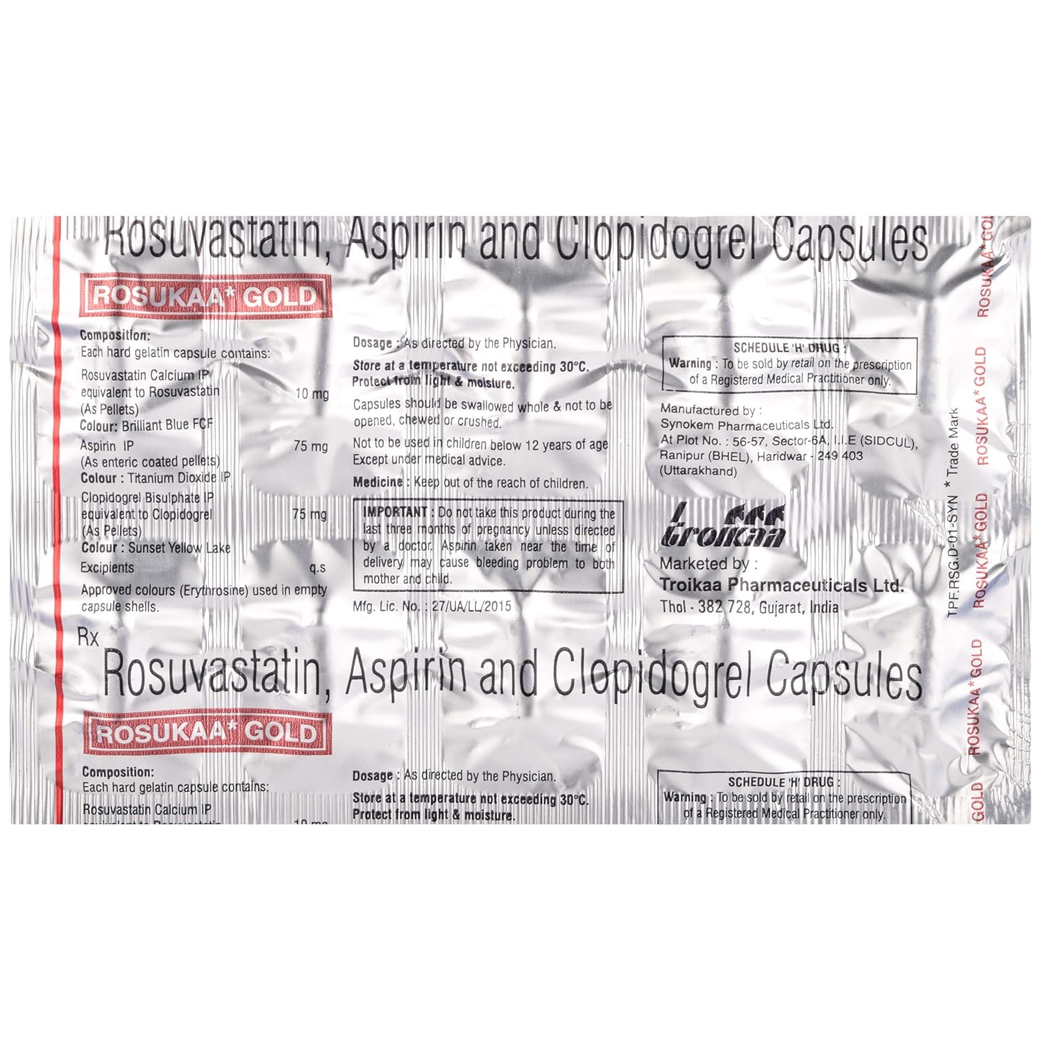 Rosukaa* Gold - Strip of 10 Tablets : Amazon.in: Health & Personal Care