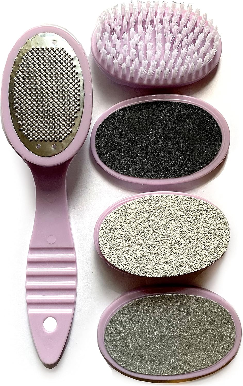Amazon.com : 5 in 1 Pedicure Foot File Pumice Brush Scraper Grooming ...