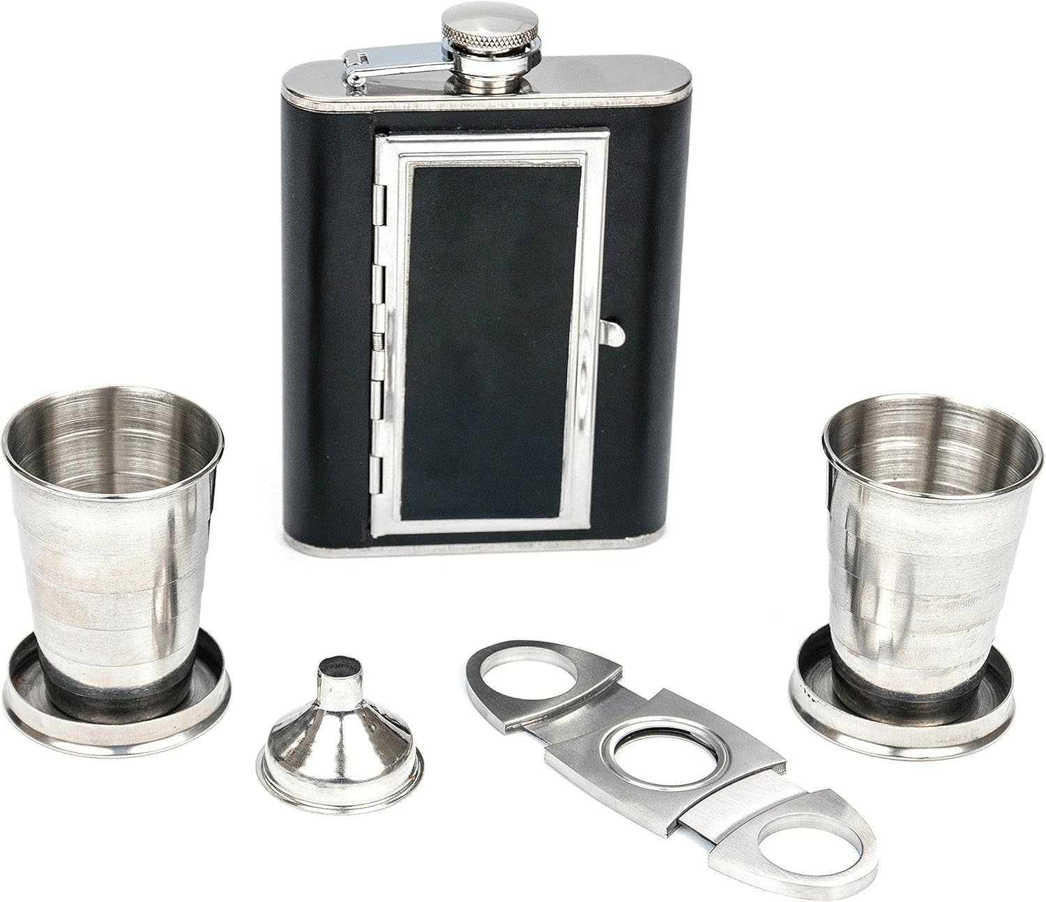 Amazon.com | Perfect Pregame Flask Gift Set With Collapsible Shot ...