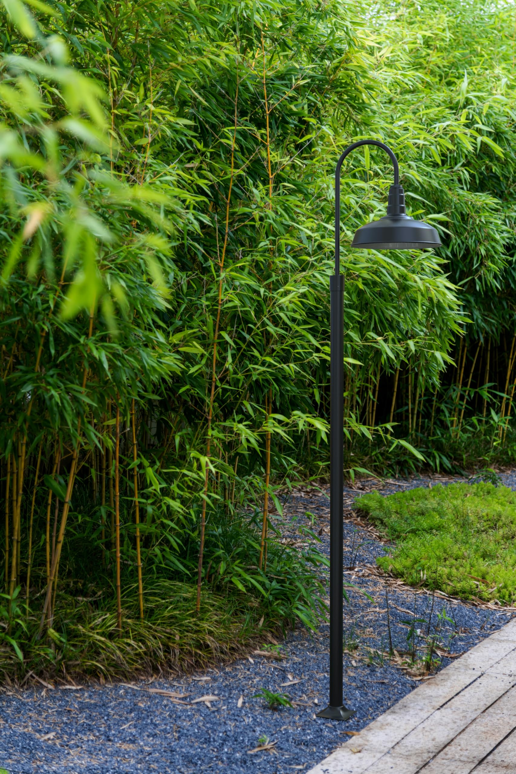 Gooseneck Pole Light Fixture LED Post Top Lighting Fixtures 35W 50W